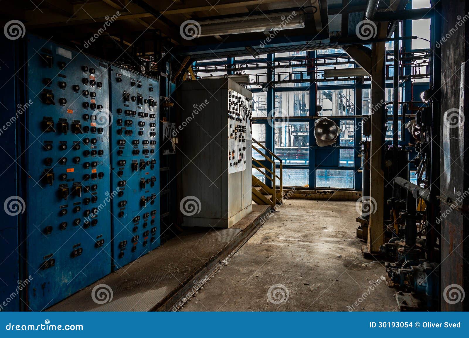 Measurement Laboratory Interior with Big Machines Stock Photo - Image ...