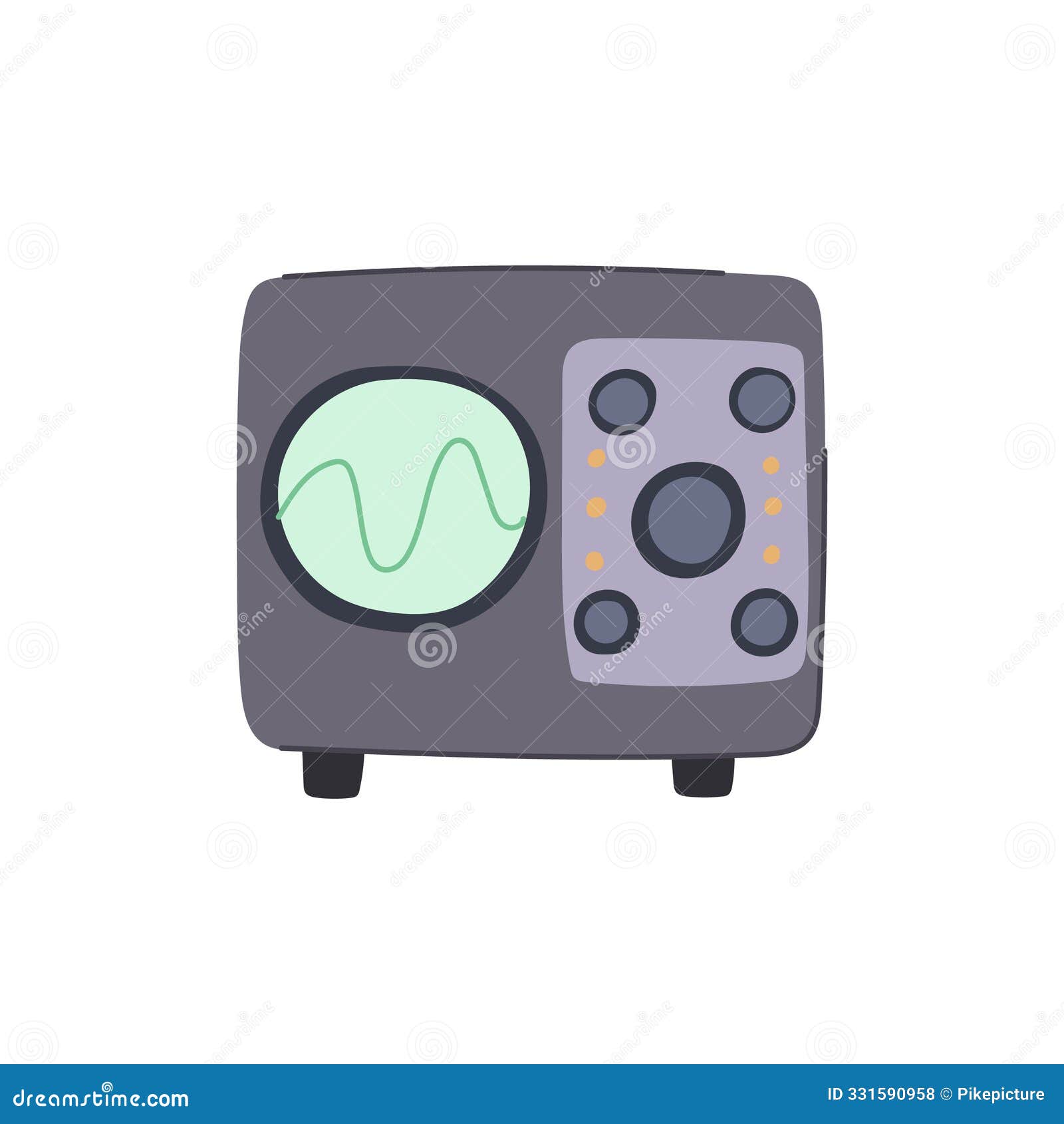 Measurement Oscillograph Cartoon Vector Illustration | CartoonDealer ...
