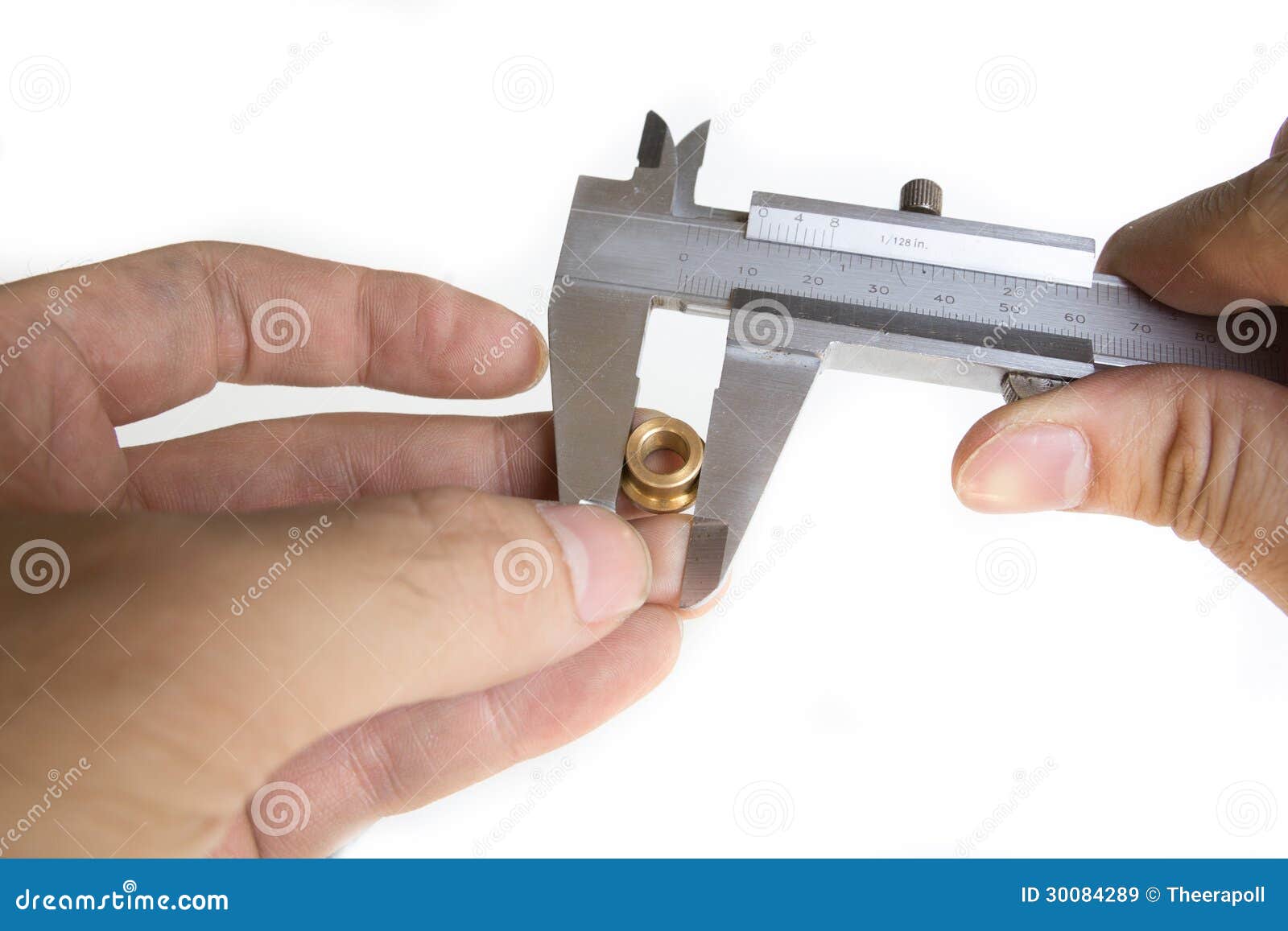 Slide Gauge Measuring A Metal Pipe Royalty-Free Stock Photo ...