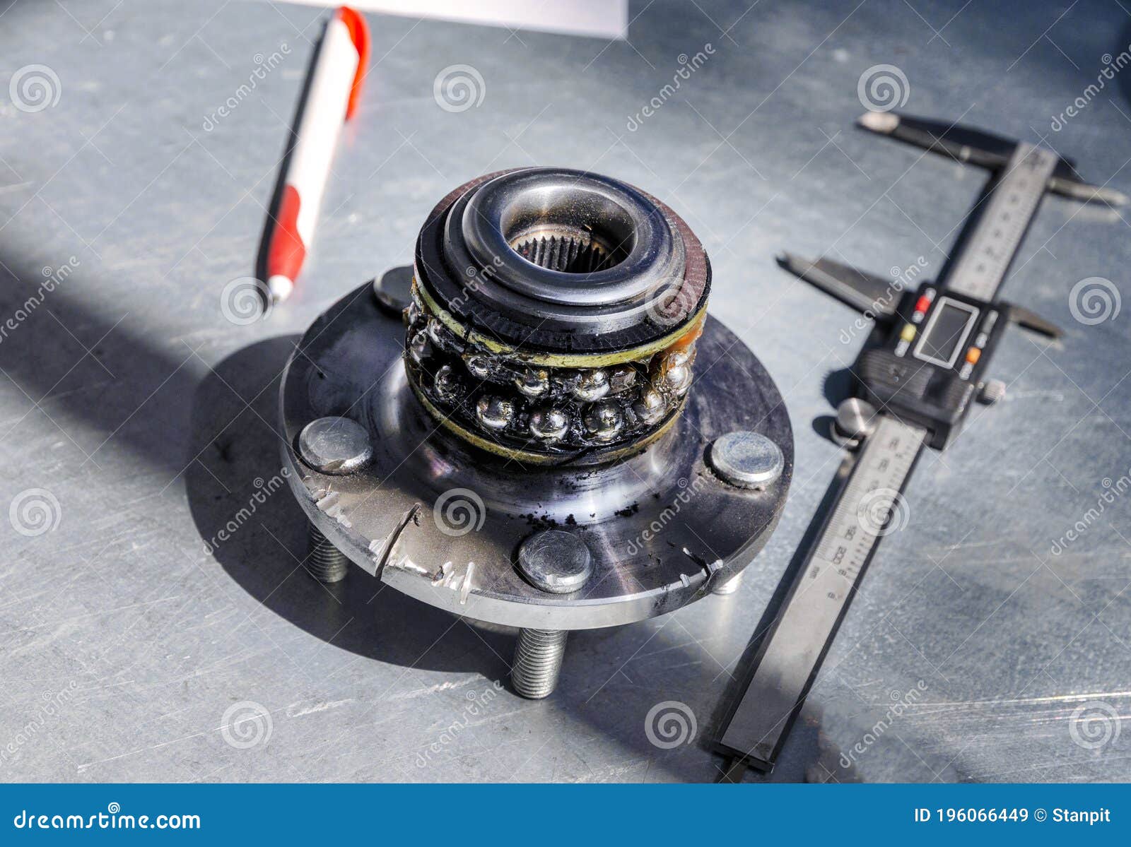 Measurement of Physical Values of the Hub Stock Image - Image of ...