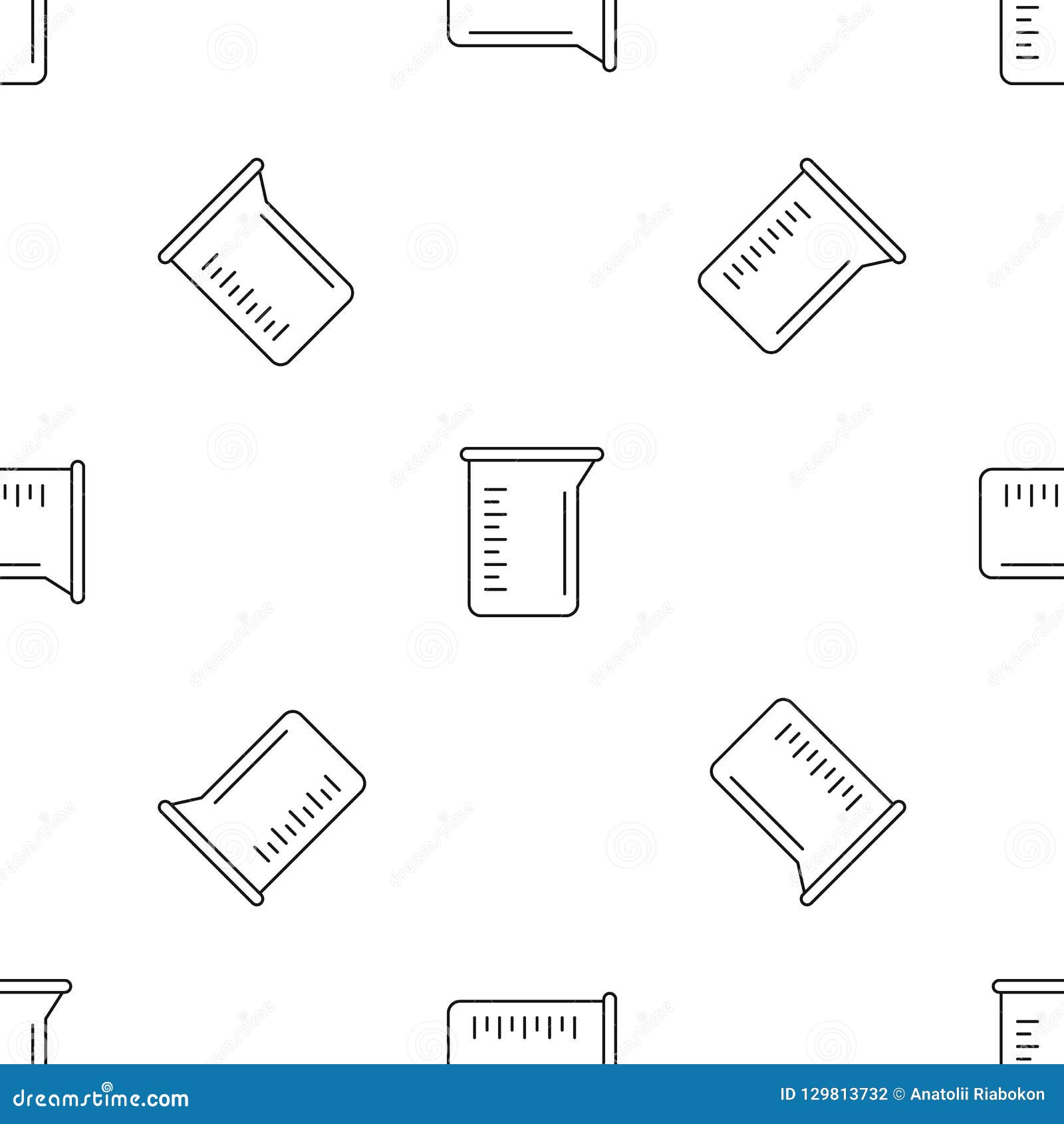 Measurement Pot Pattern Seamless Vector Stock Vector - Illustration of ...