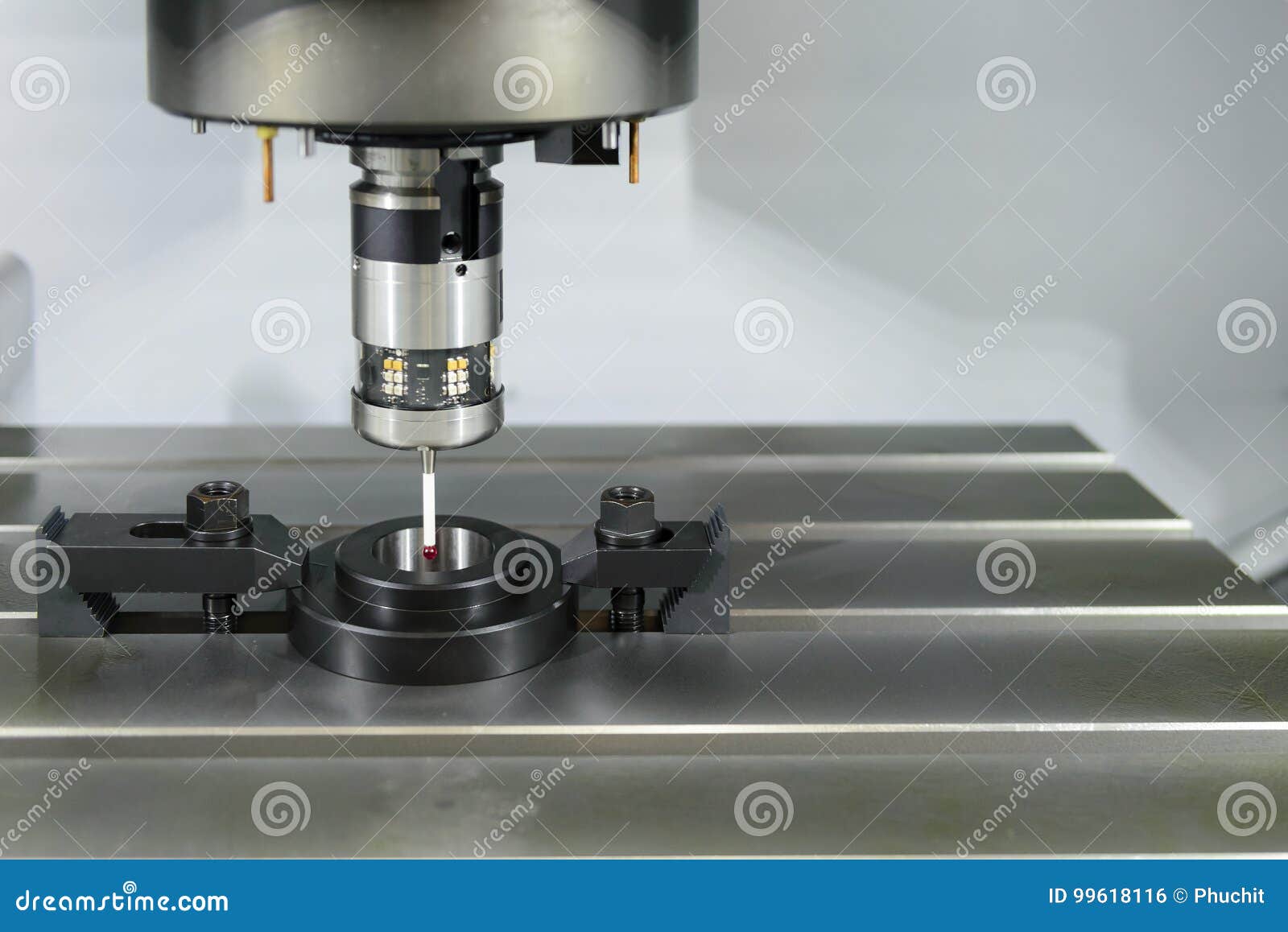 The Measurement probe stock photo. Image of machining - 99618116