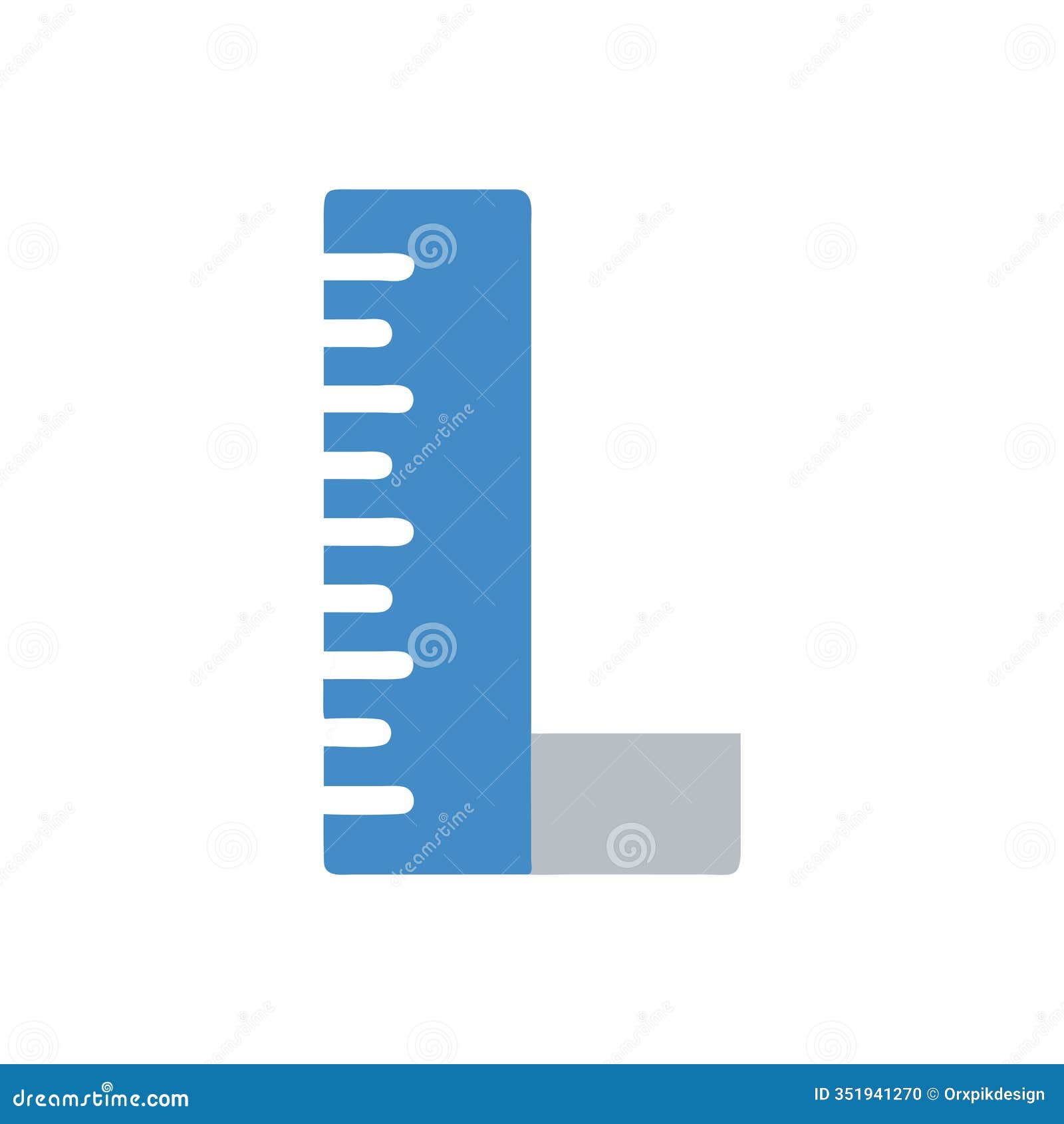 Measurement Ruler Icon for Drafting Stock Vector - Illustration of ...