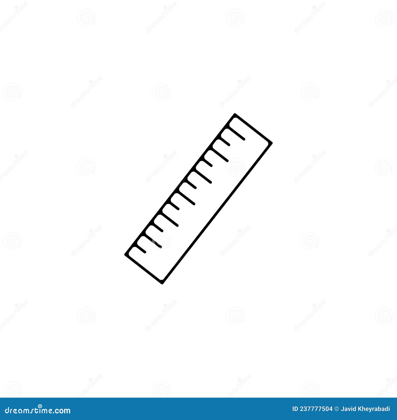 Measurement Ruler Icon. Measurement Ruler Thin Line Icon Stock Vector ...