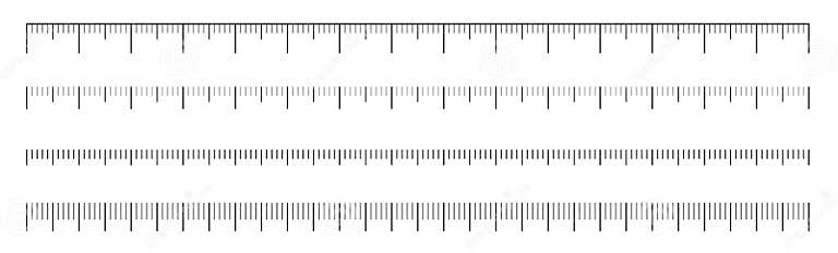 Measurement Scale, Template for a Ruler. Measuring Tool Blank ...