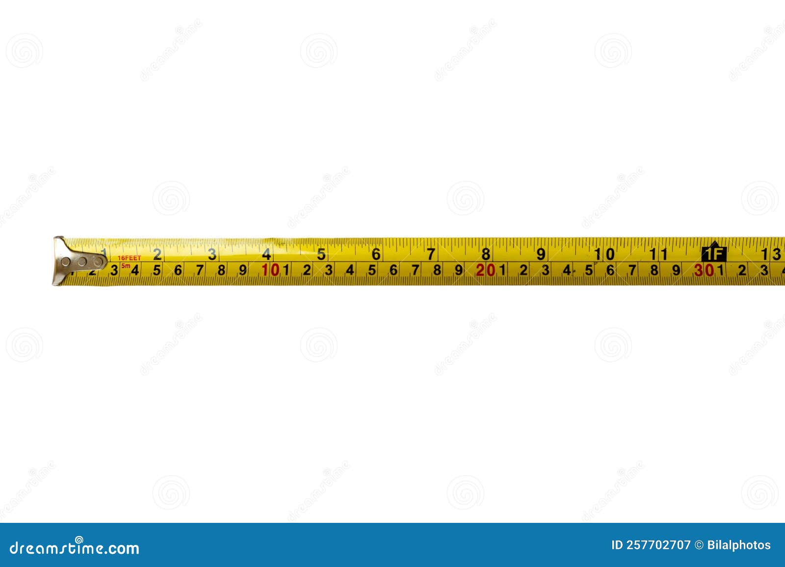 Measurement Tape Isolated on White Background Stock Image - Image of ...