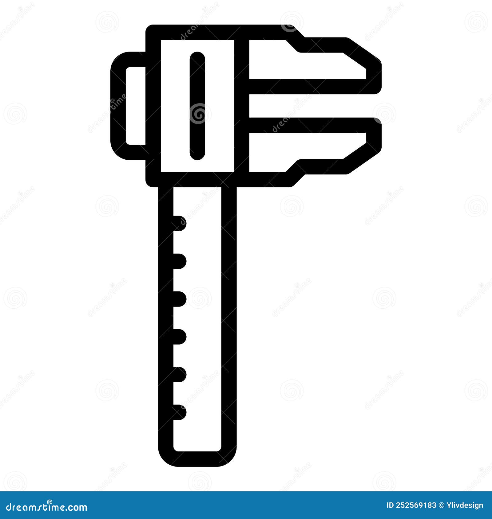 Measurement Tool Icon Outline Vector. Work Maker Stock Vector ...