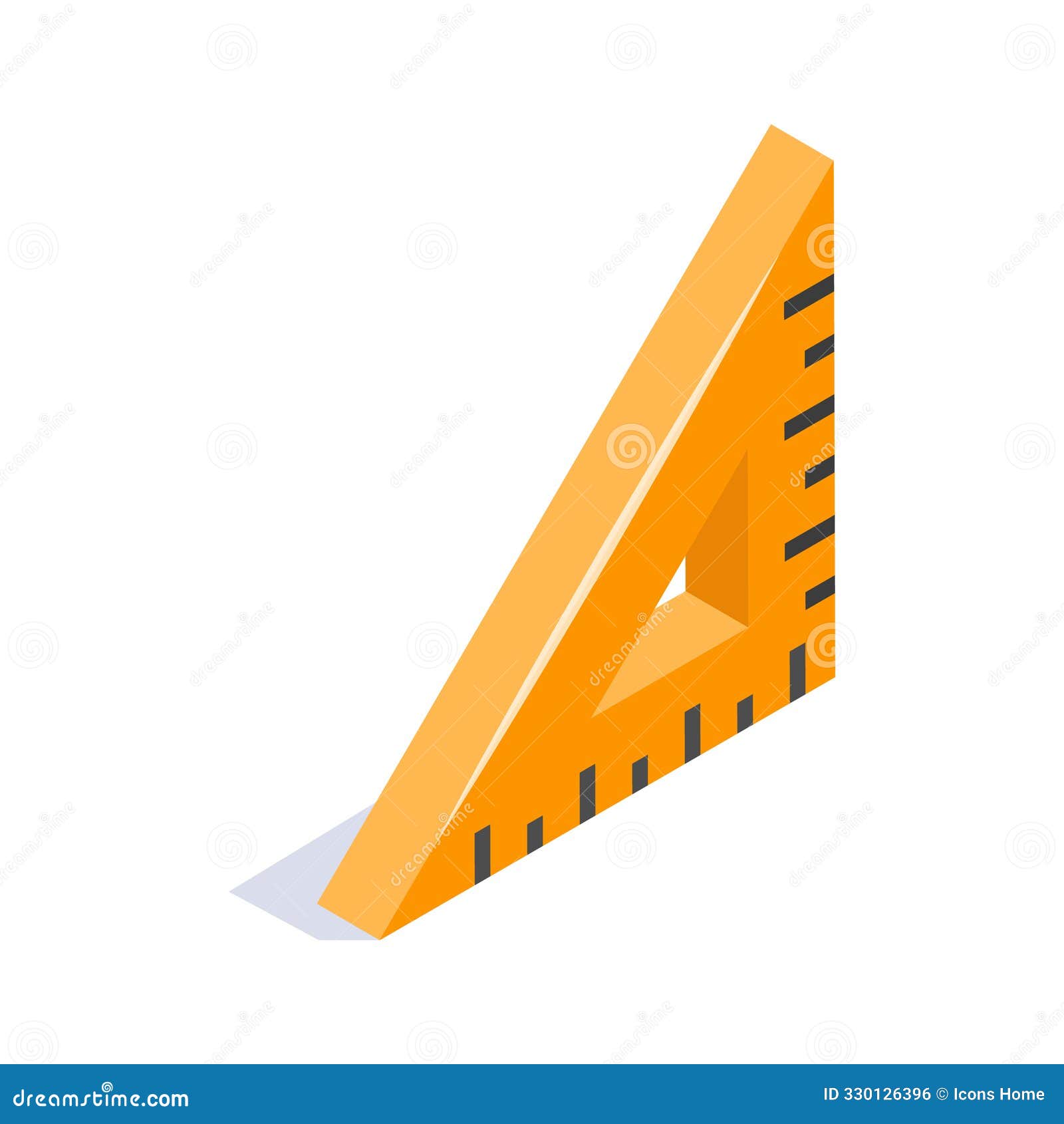Measurement Tool, a Modern Isometric Icon of Triangular Ruler Stock ...