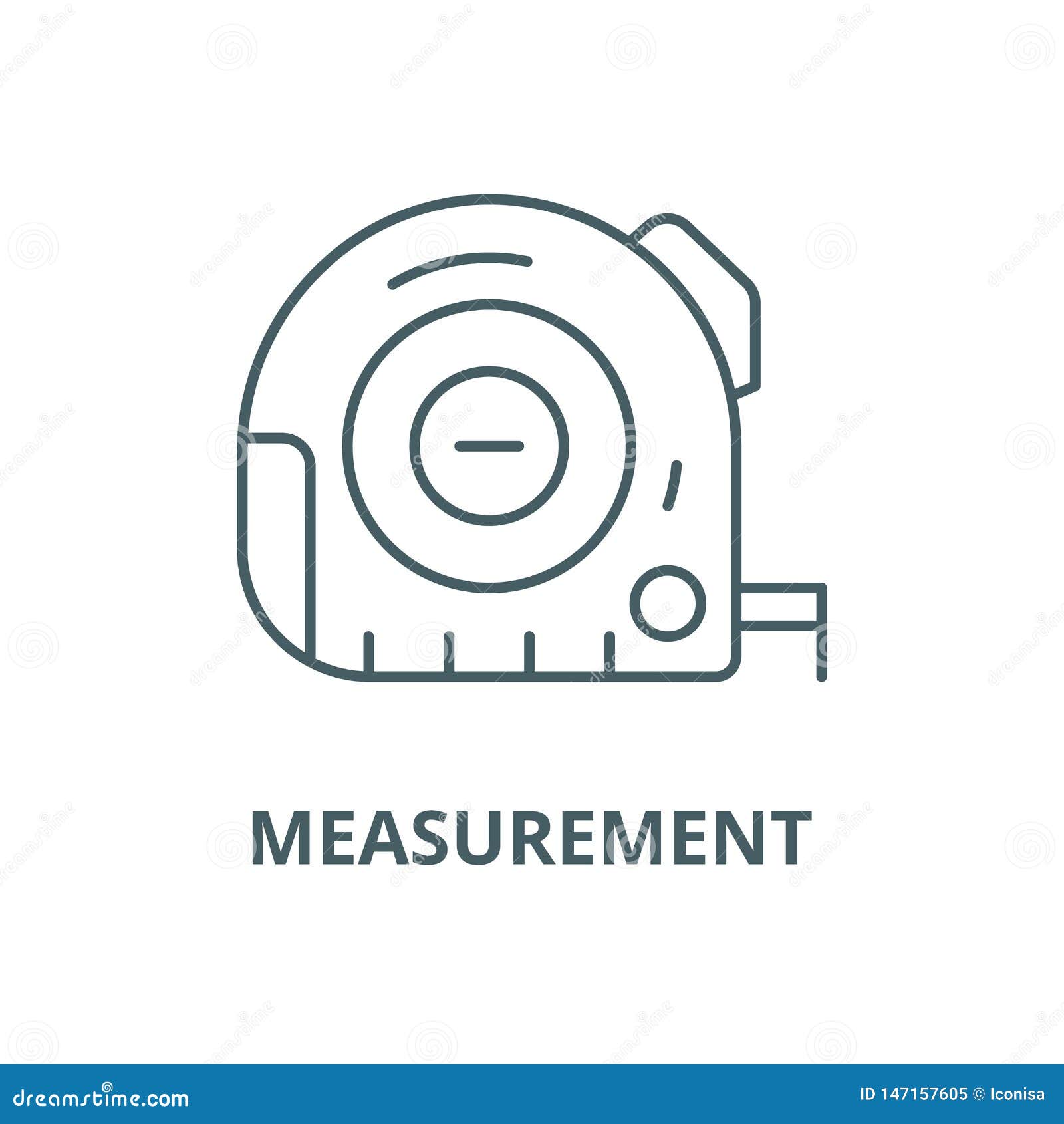 Measurement Vector Line Icon, Linear Concept, Outline Sign, Symbol ...