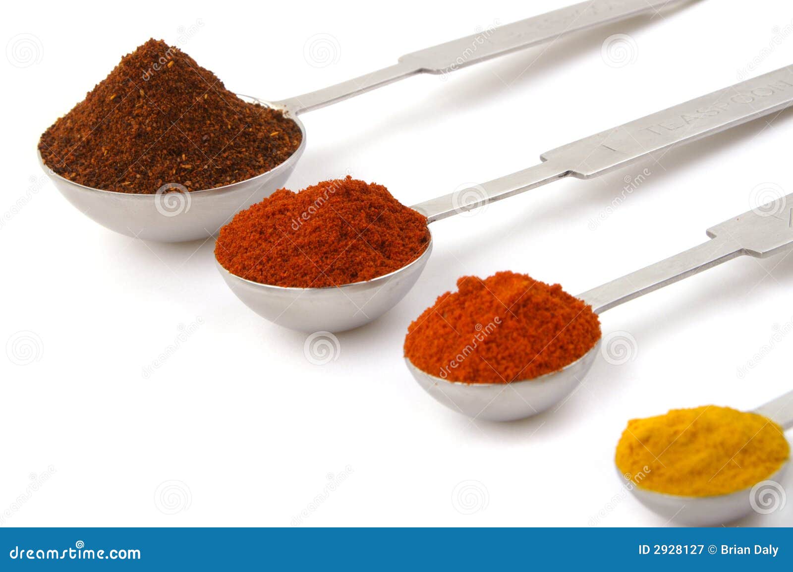 Measures of spices stock image. Image of powder, measuring - 2928127