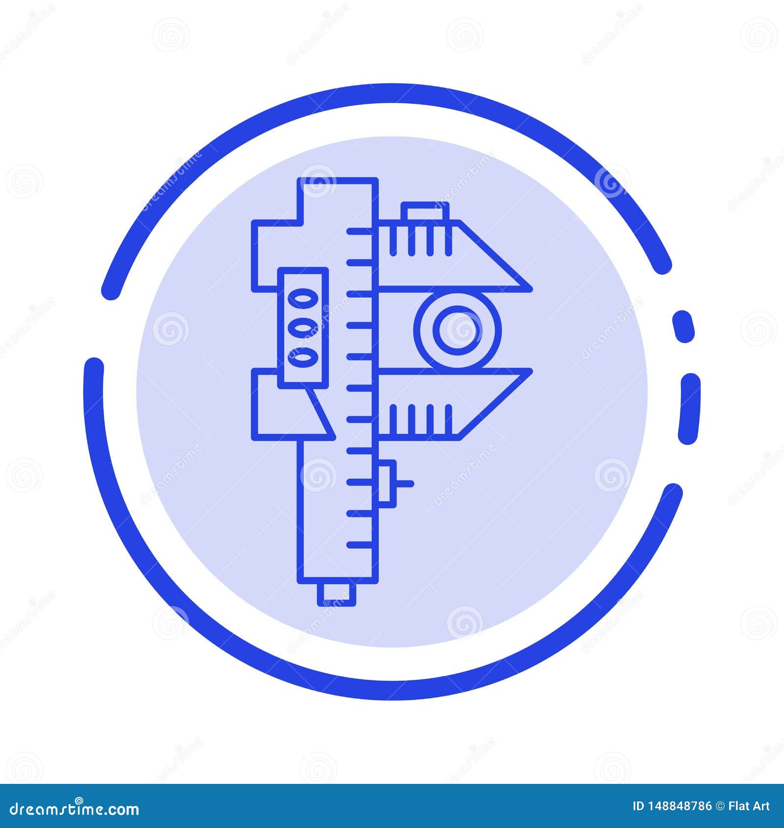 Measuring, Accuracy, Measure, Small, Tiny Line Icon With 5 Steps ...