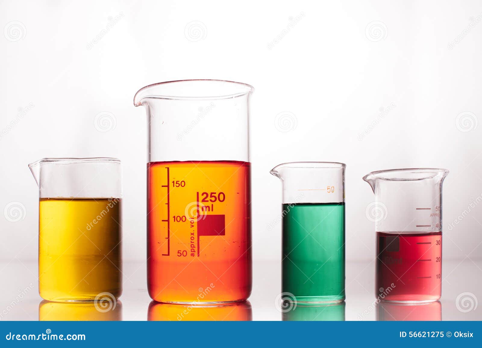 Measuring Beakers stock image. Image of full, instrument - 56621275