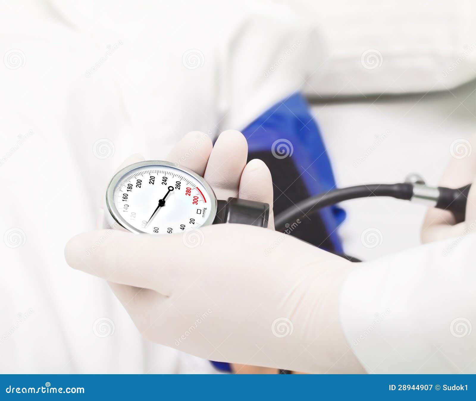 Measuring Blood Pressure in the Hospital. Stock Image - Image of blood ...