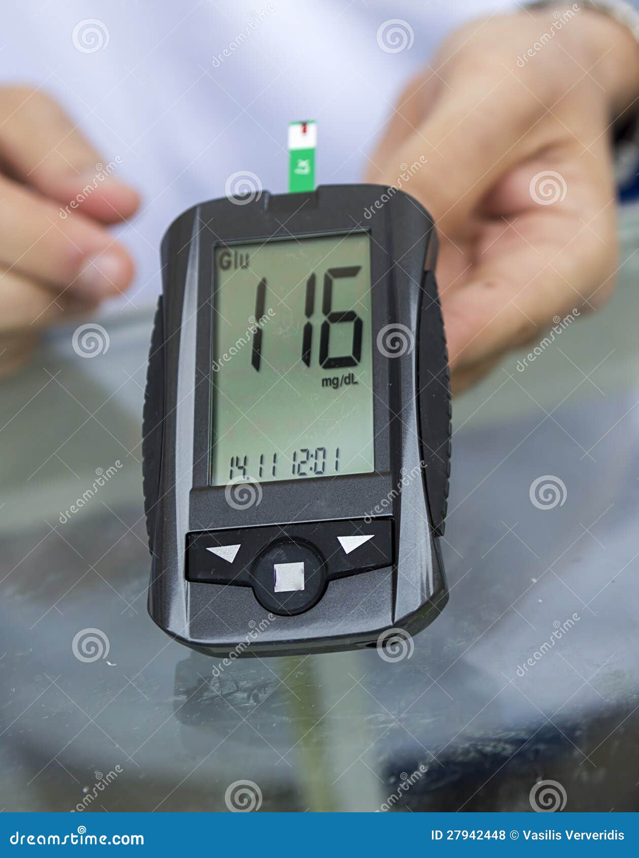 Measuring blood sugar stock photo. Image of illness, insulin - 27942448