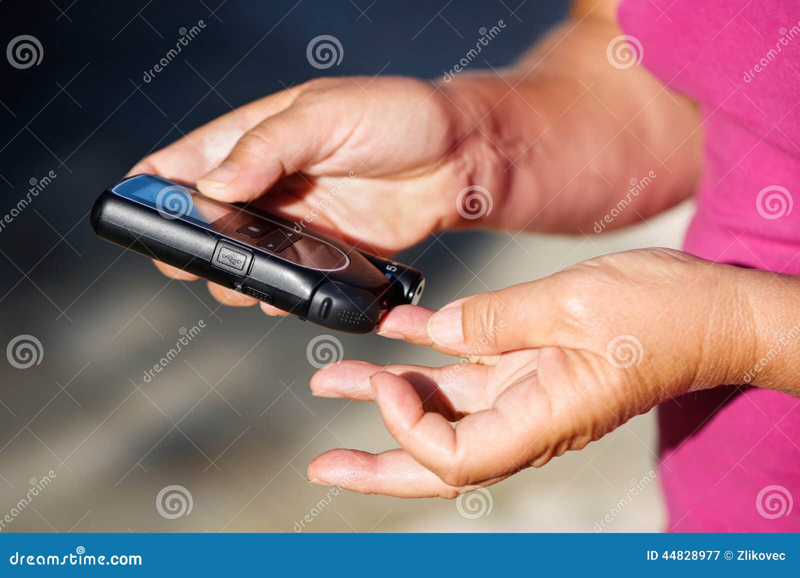 Measuring blood sugar stock image. Image of adult, medical - 44828977