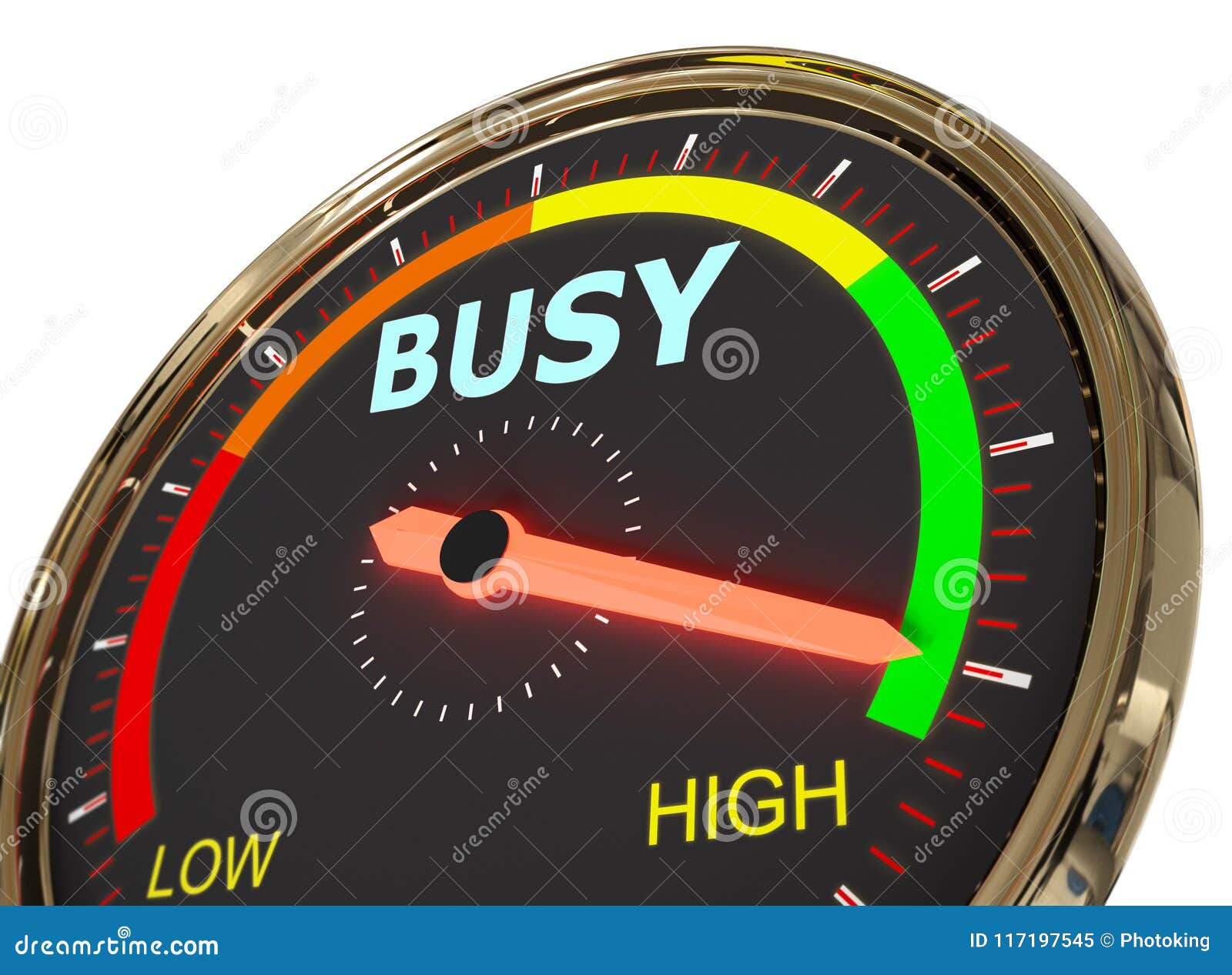 Measuring busy level stock illustration. Illustration of banking ...