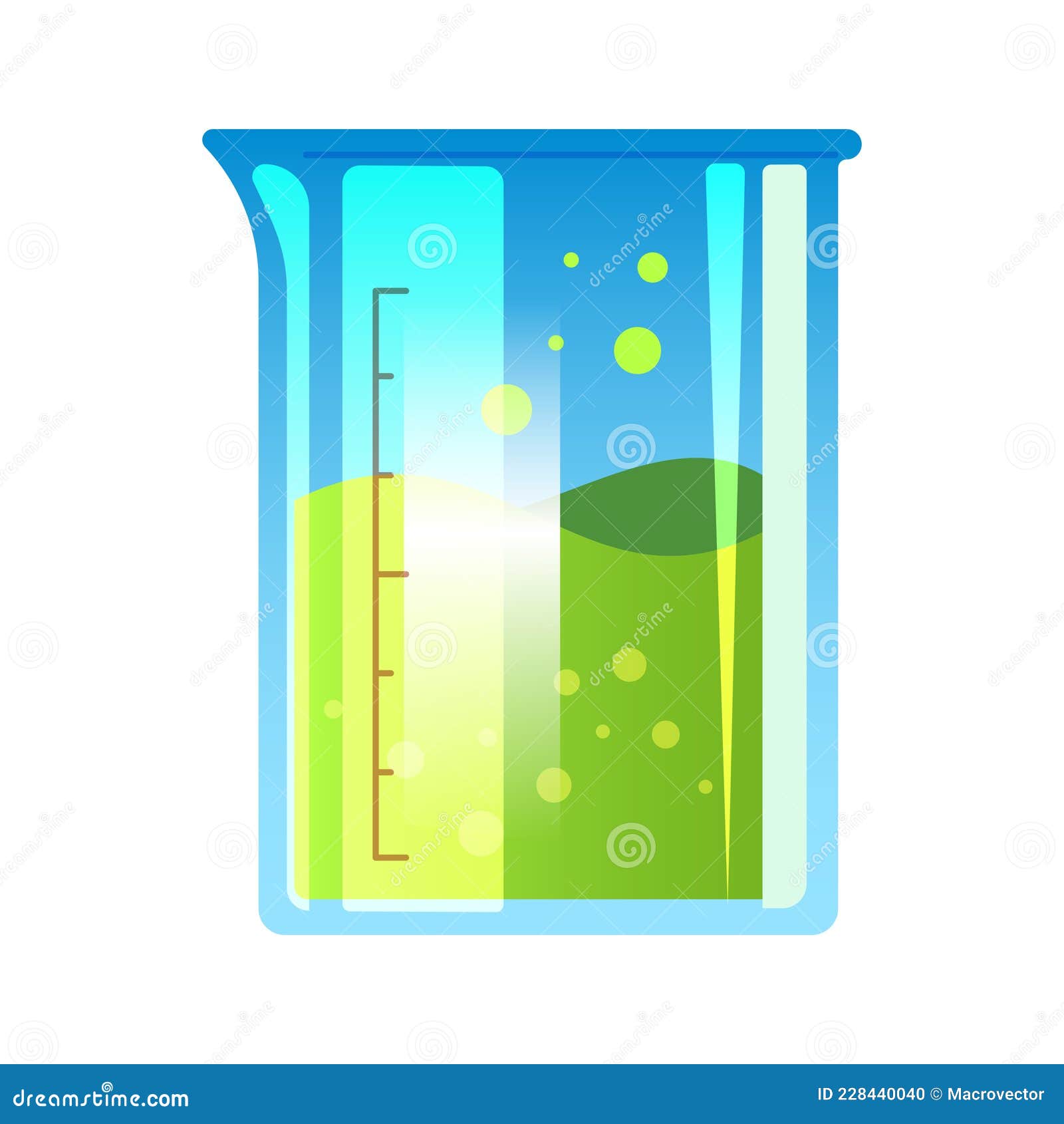 Measuring Can Chemistry Composition Stock Vector - Illustration of test ...