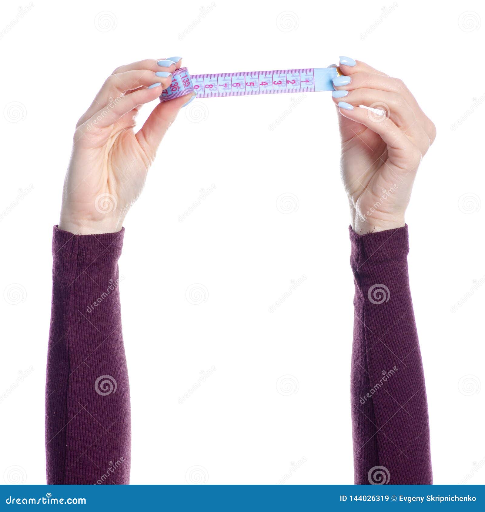 Measuring Centimeter in Hand Stock Image - Image of concept, line ...