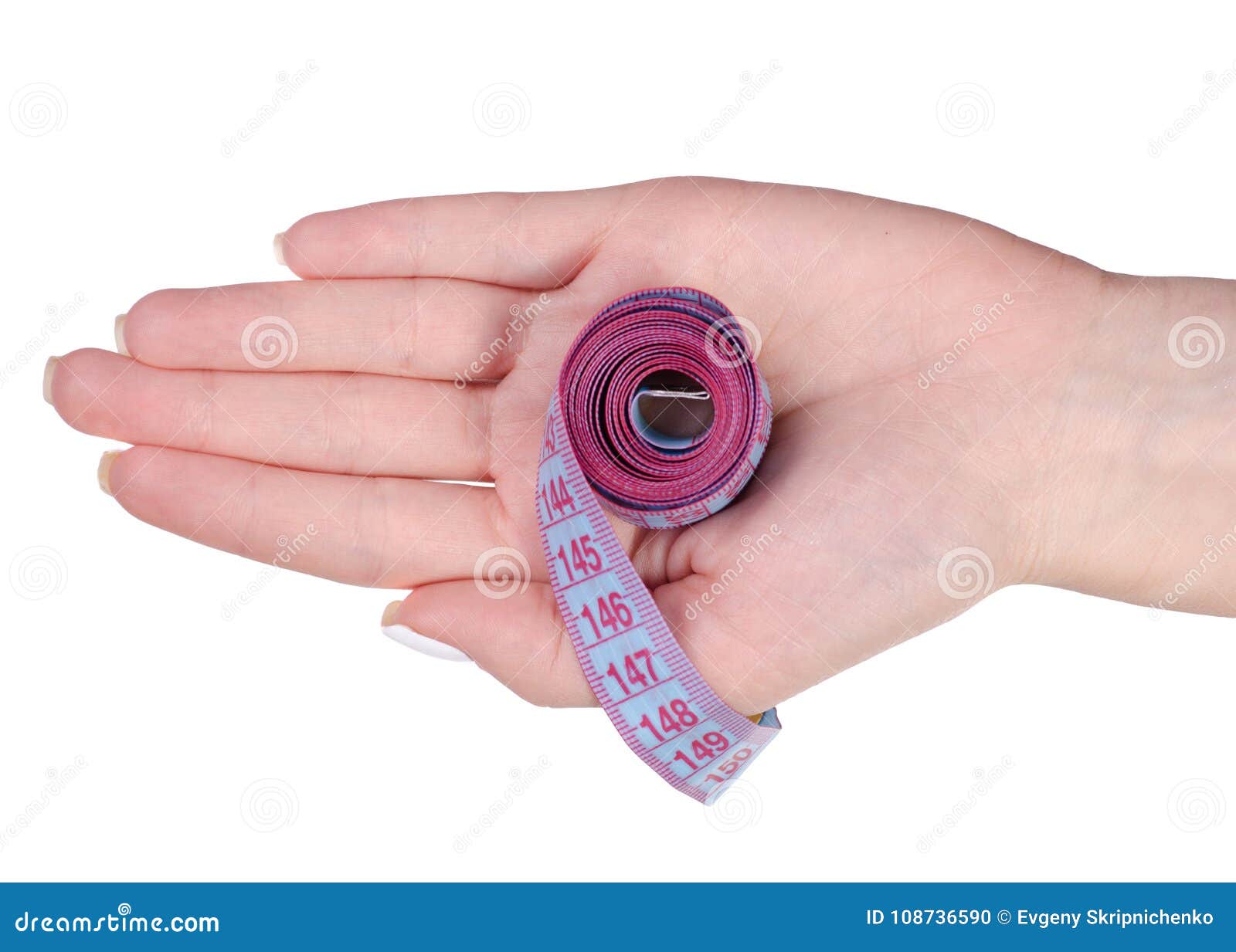 Measuring Centimeter in Hand Stock Photo - Image of fabric, diet: 108736590
