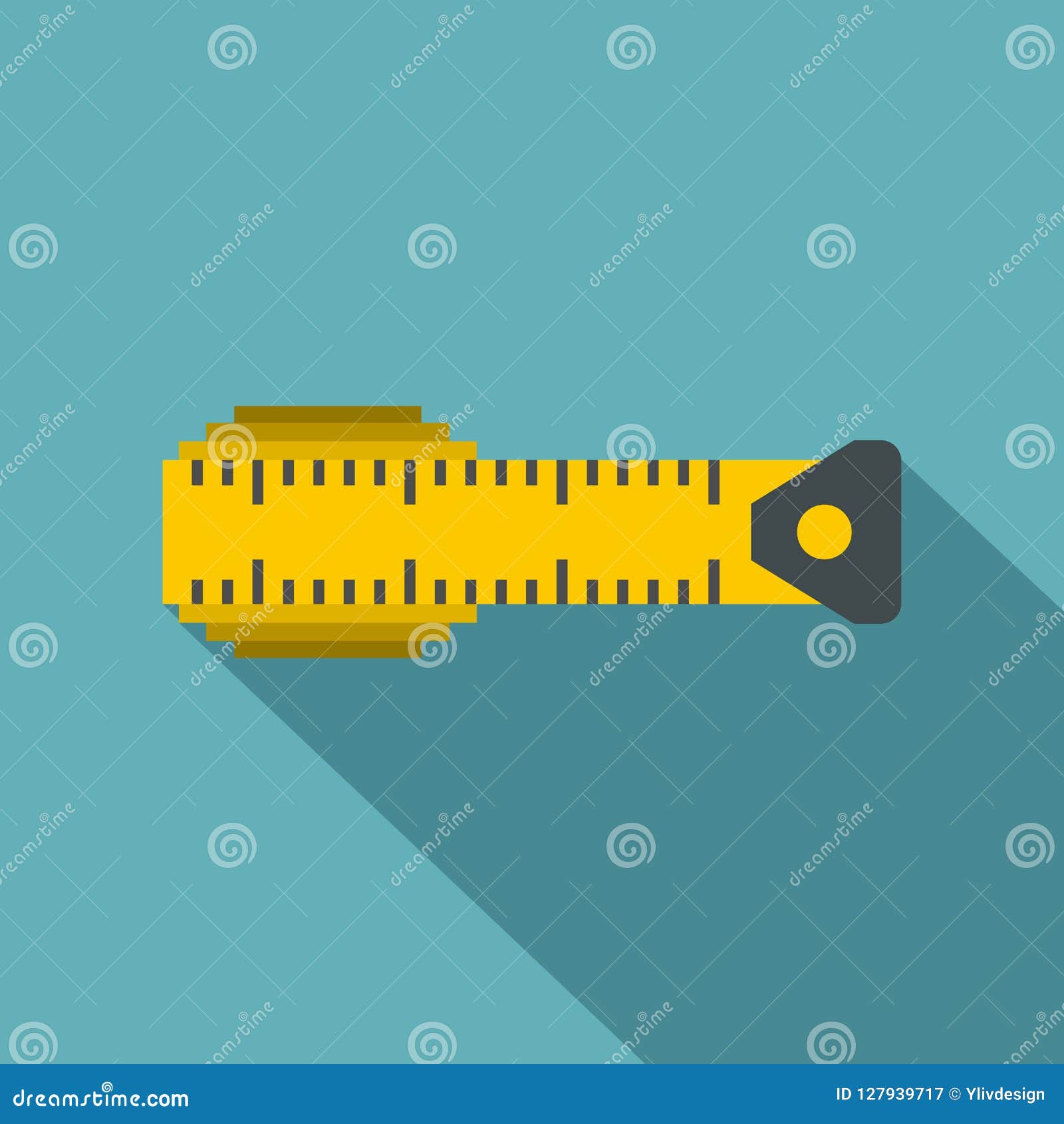 Measuring Centimeter Icon, Flat Style Stock Illustration - Illustration ...