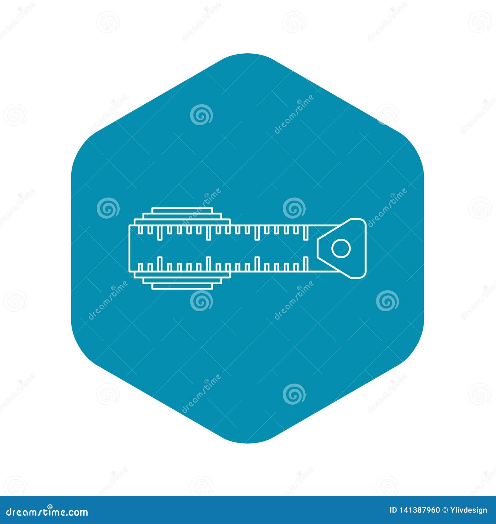 Measuring Centimeter Icon, Outline Style Stock Vector - Illustration of ...