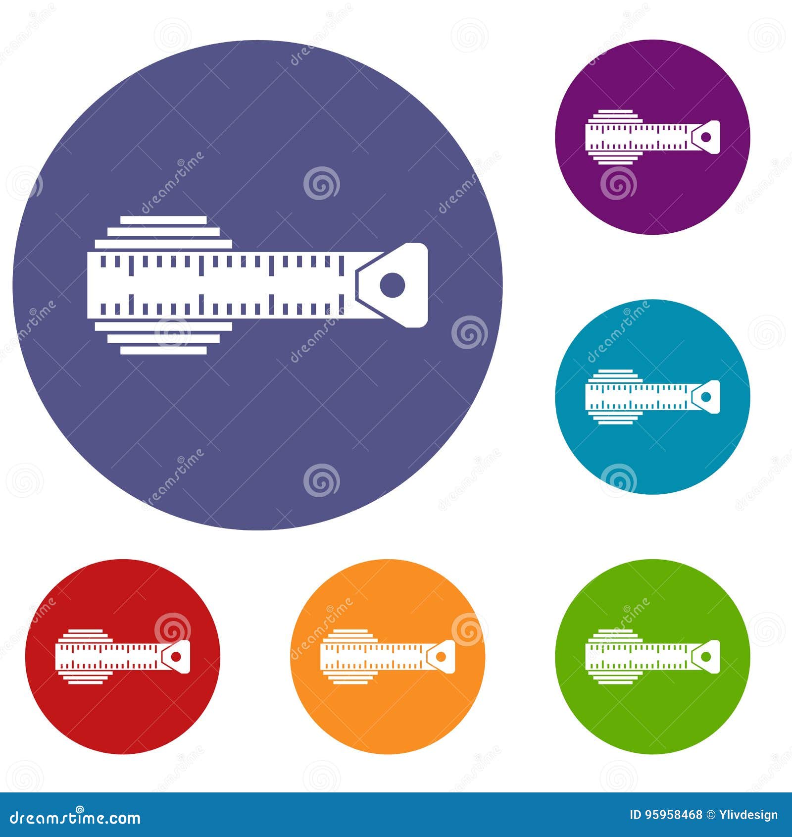 Measuring Centimeter Icons Set Stock Vector - Illustration of inch ...