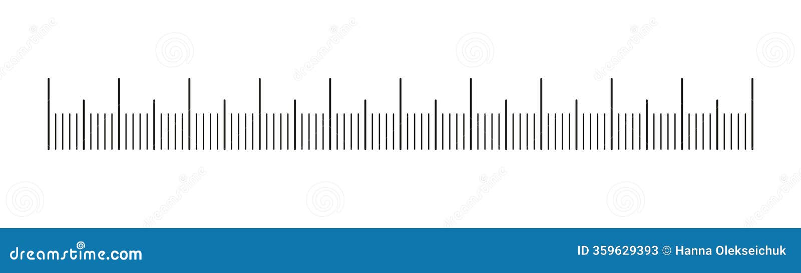 Measuring Chart With 40 Centimeters. Ruler Scale With Numbers. Length ...