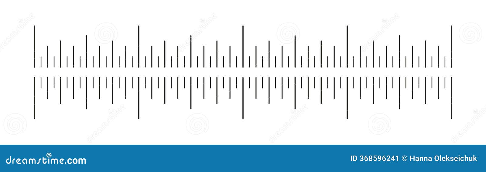 Measuring Chart. 4 Inches. Simple Ruler Scale Mockup. Sewing Tool ...
