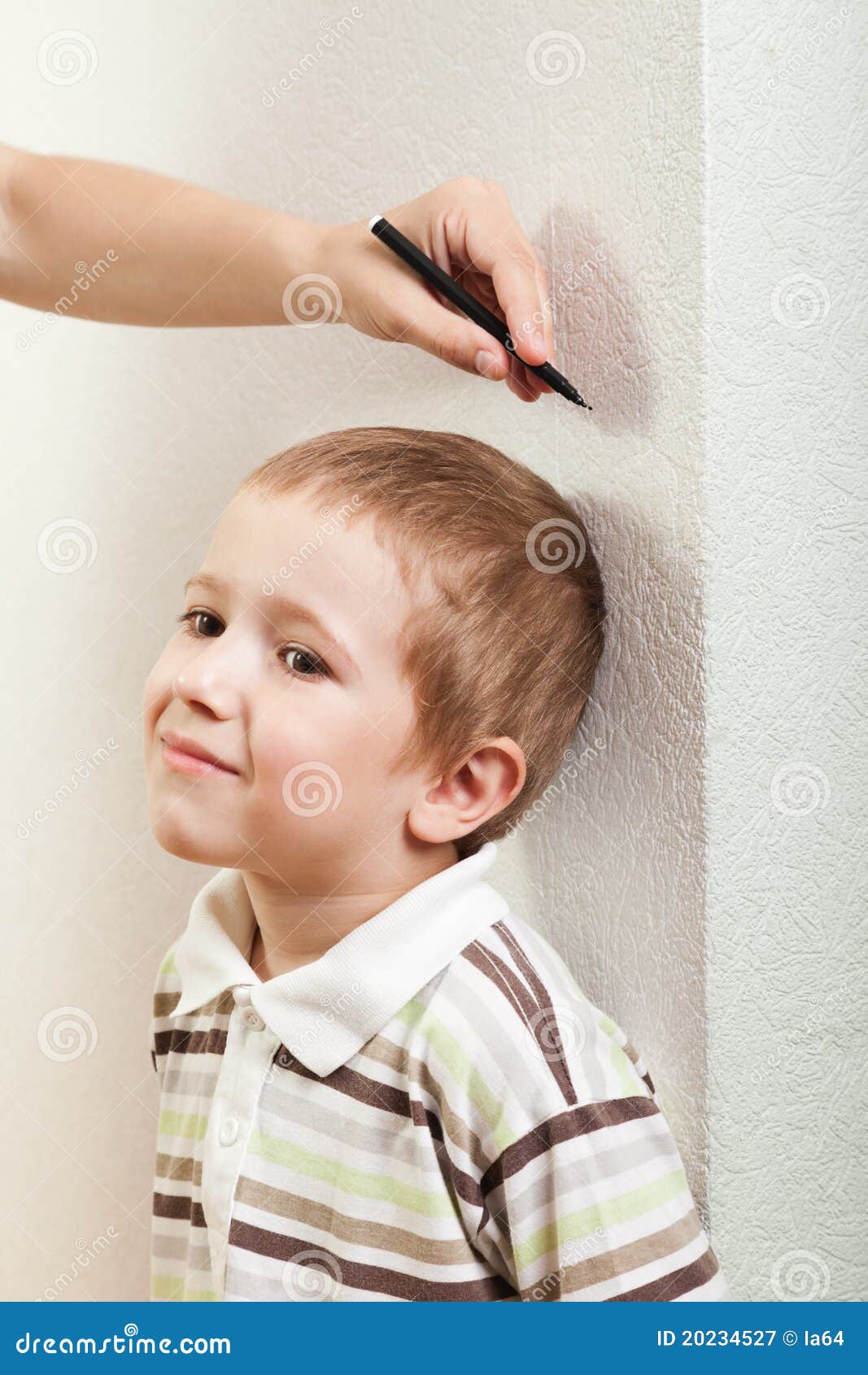 Measuring child growth stock image. Image of happy, caucasian - 20234527