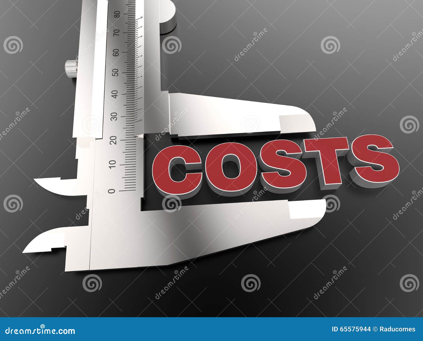 Measuring costs concept stock illustration. Illustration of concept ...