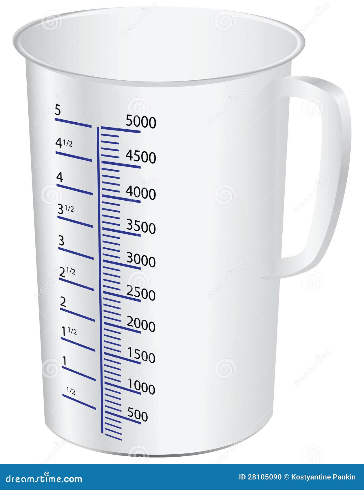 Measuring cup stock vector. Illustration of industry - 28105090