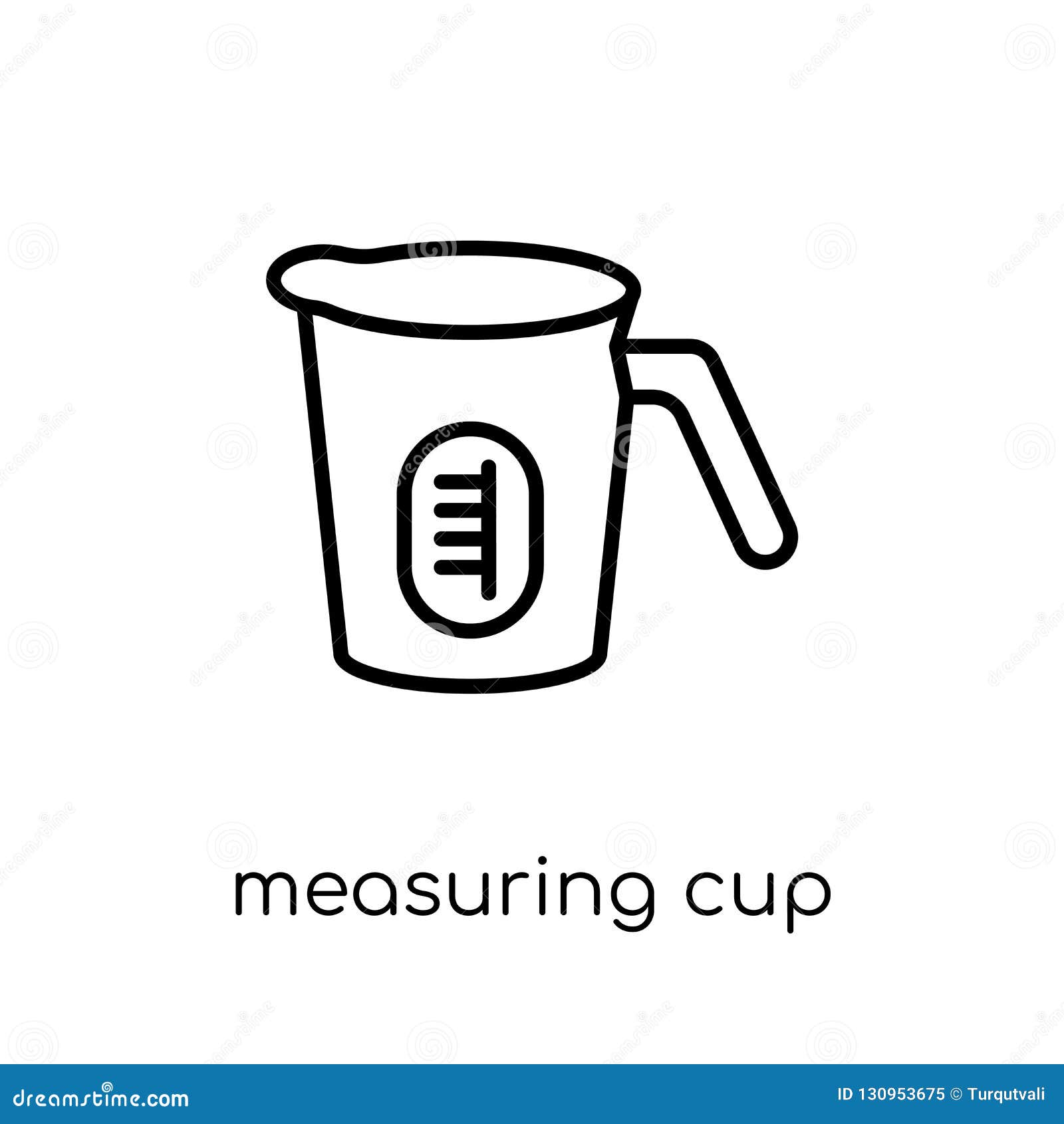 Measuring Cup Icon from Collection. Stock Vector - Illustration of ...