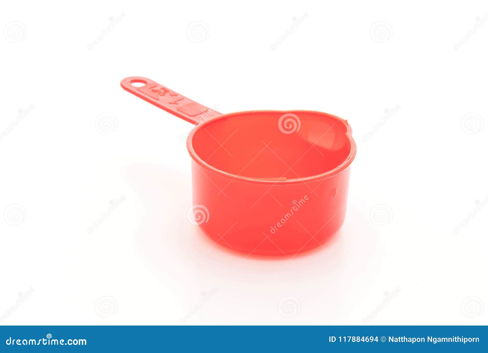 Measuring Cup on White Background Stock Photo - Image of teaspoon ...