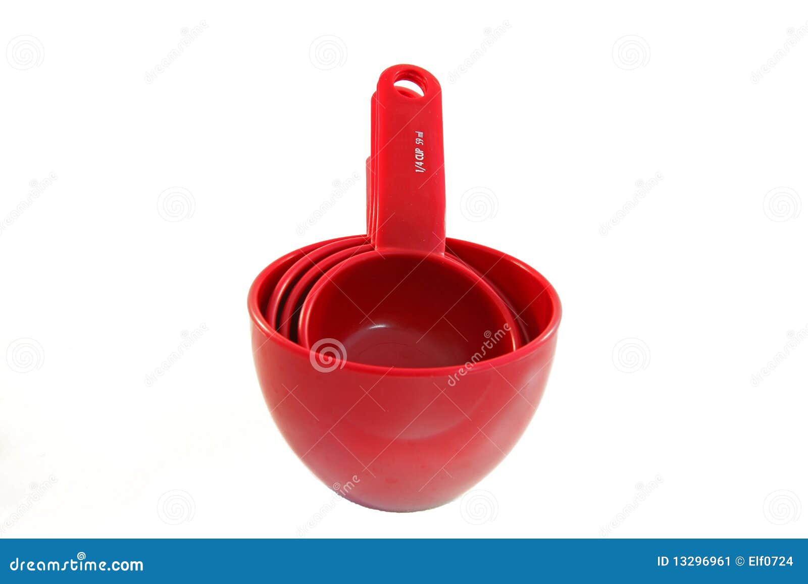 Measuring Cup Set Isolated on White Background Stock Image - Image of ...