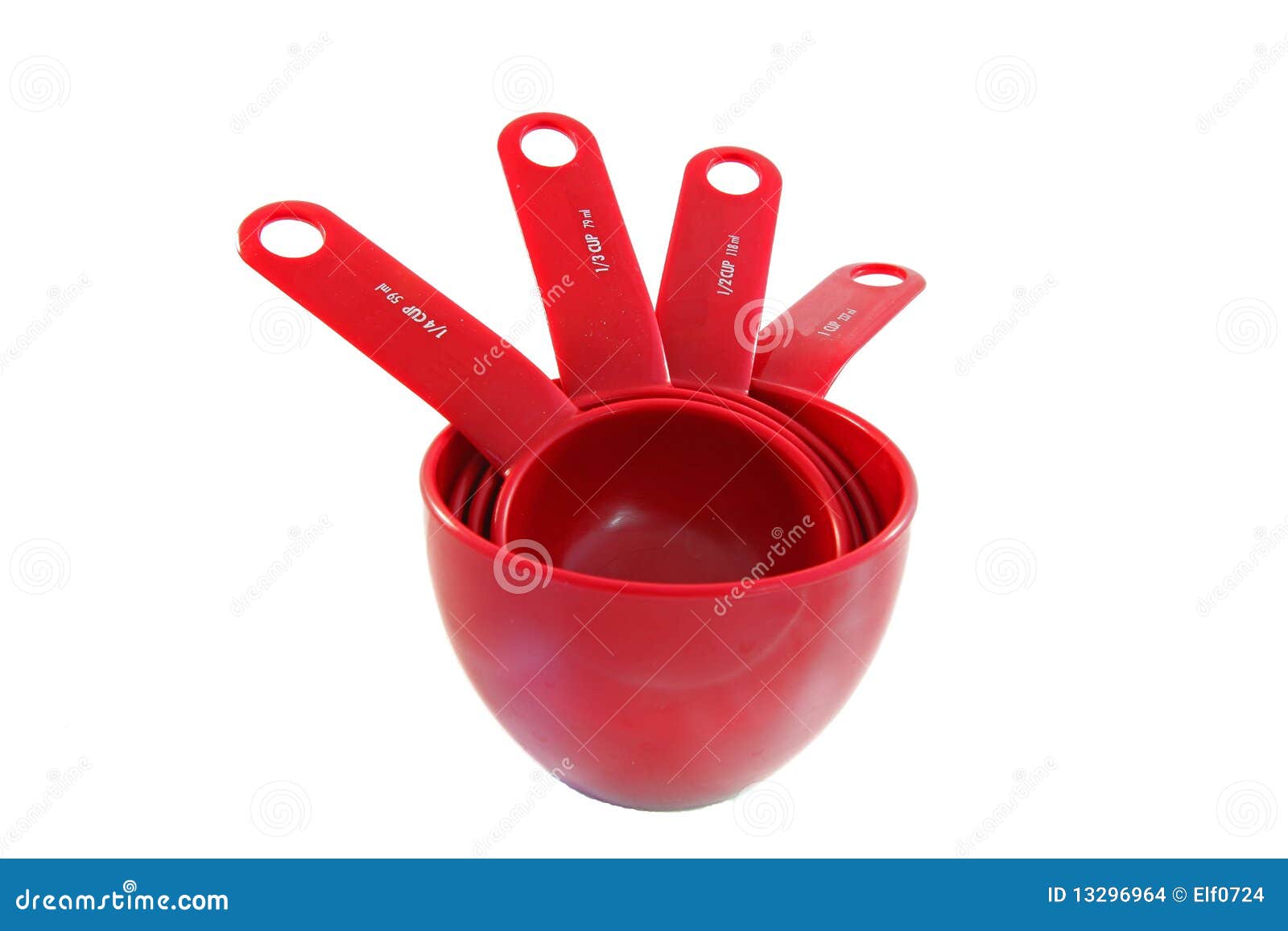 Measuring Cup Set Isolated on White Background Stock Photo - Image of ...