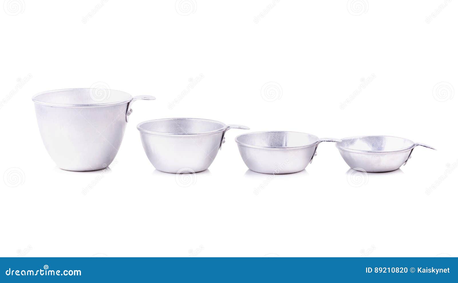 Measuring Cup Set on on White Background Stock Photo - Image of amount ...