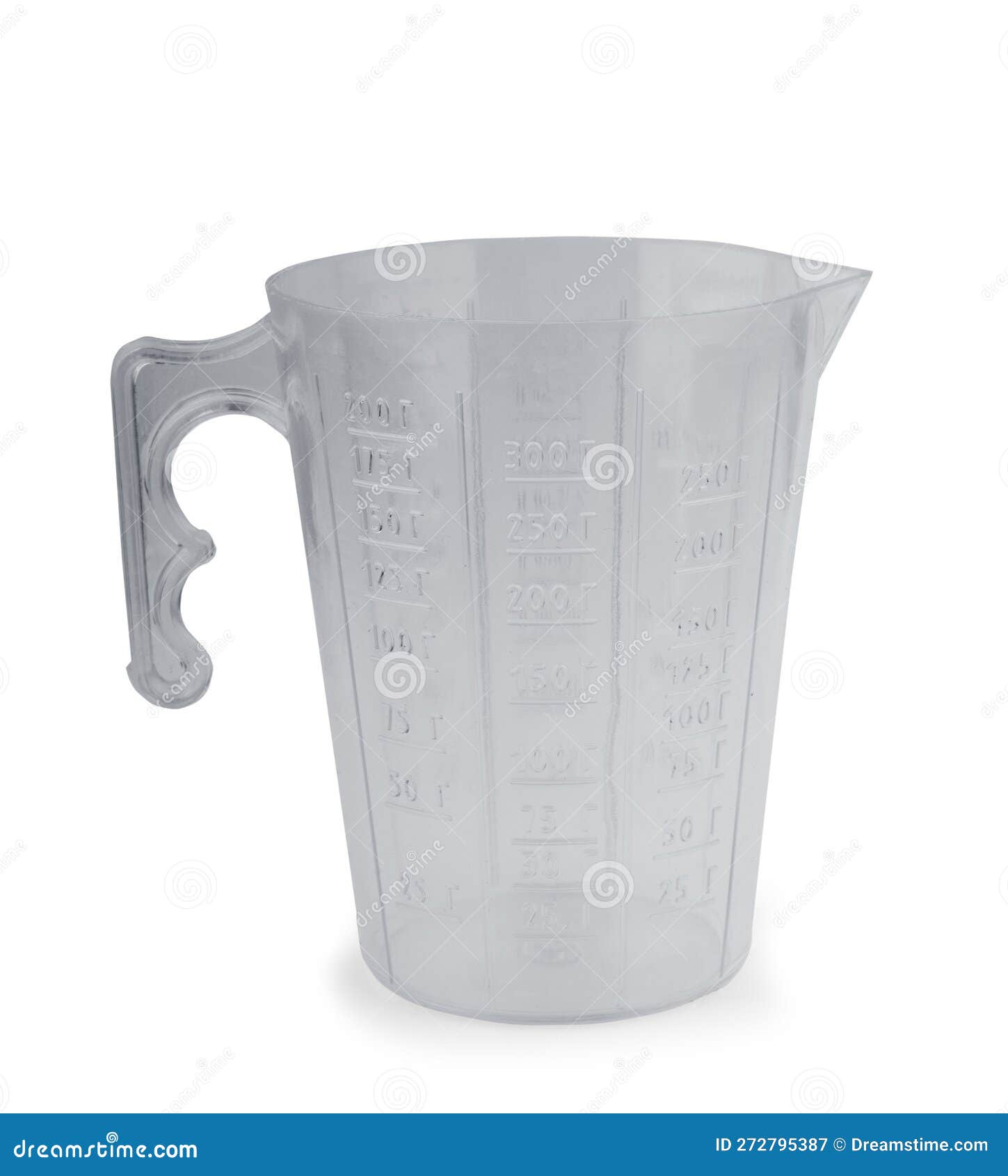 Measuring Cup with Water Isolated on White Stock Image - Image of ...