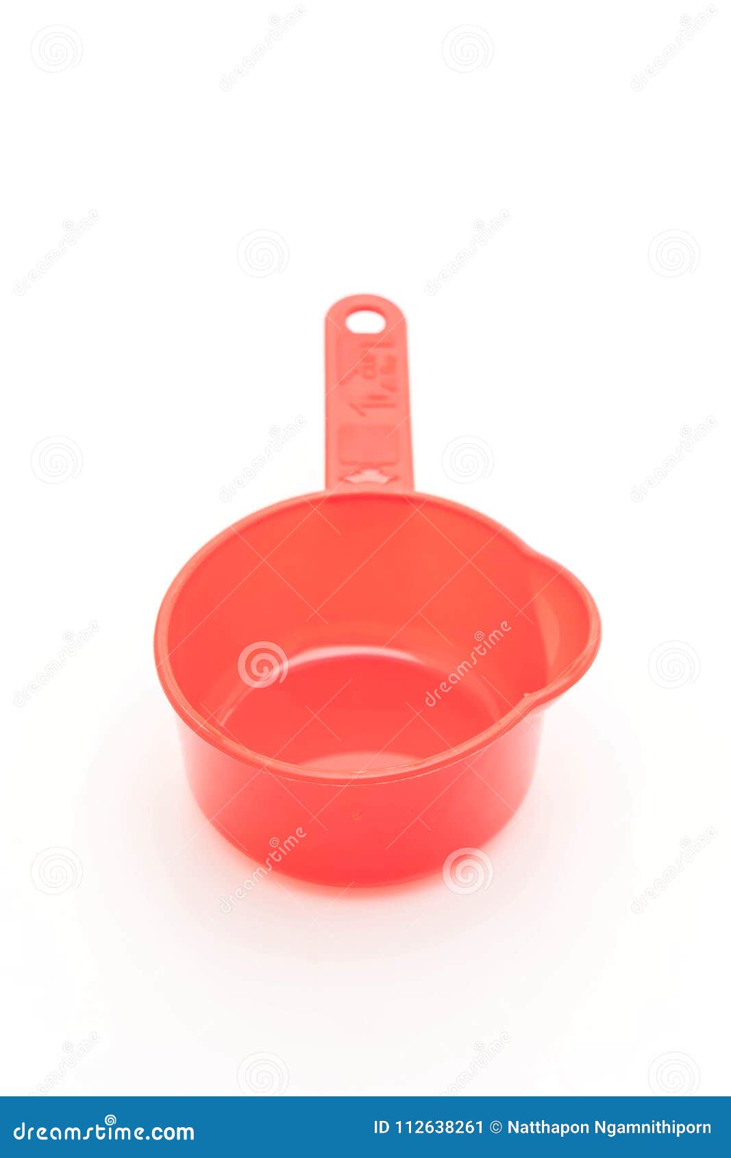 Measuring Cup on White Background Stock Image - Image of instrument ...