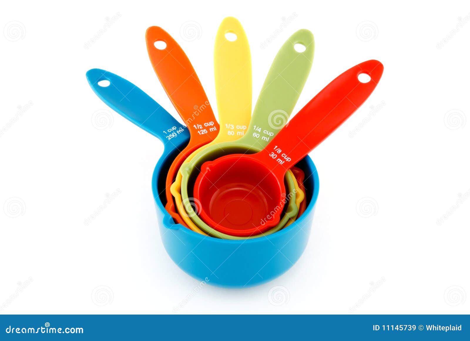 Measuring cups stock image. Image of plastic, kitchen - 11145739