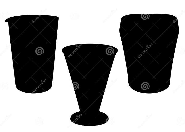 Measuring Cups without Handle. Stock Vector - Illustration of measuring ...
