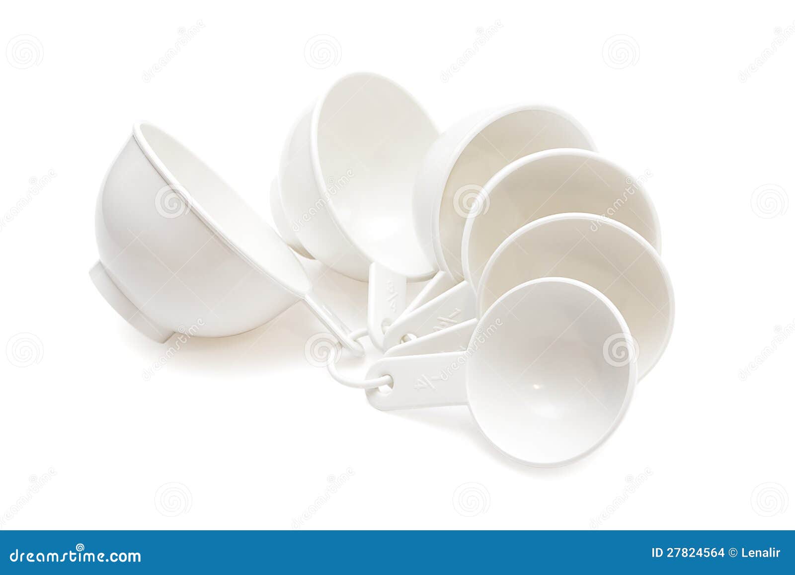 Measuring cups on white stock photo. Image of cups, white - 27824564