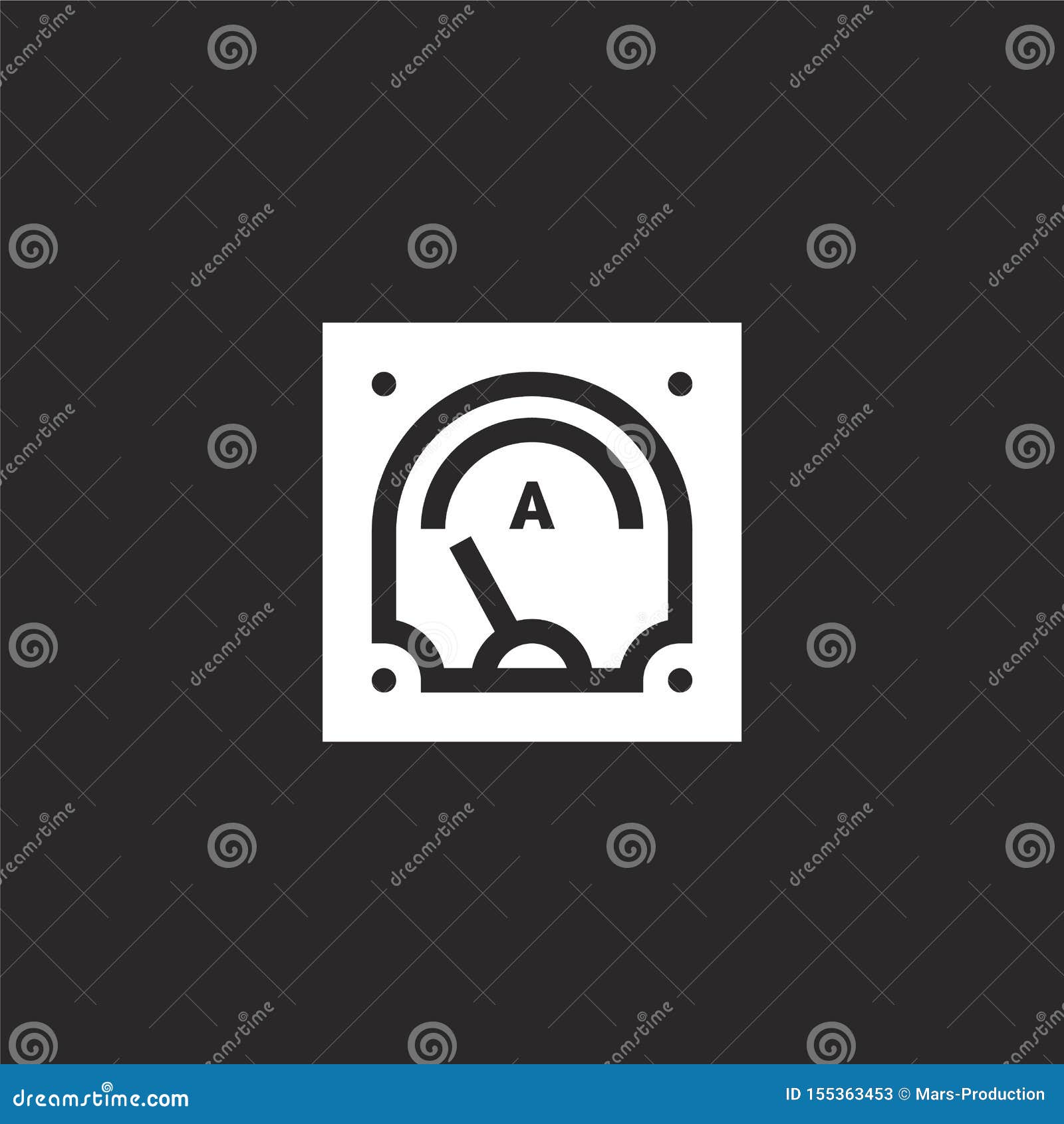 Measuring Device Icon. Filled Measuring Device Icon for Website Design ...
