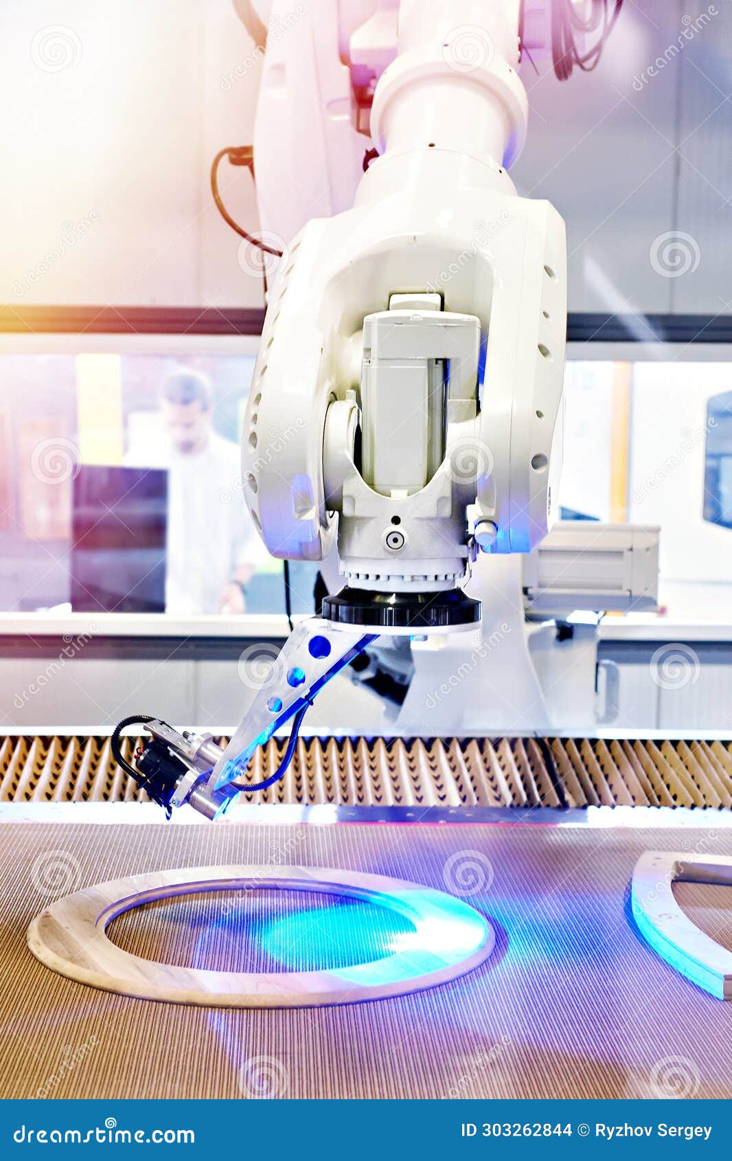 Measuring Device Robot Manipulator Stock Photo - Image of business ...
