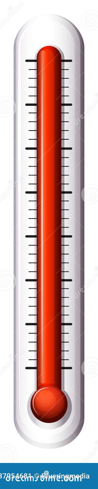 A Measuring Device for Temperature Stock Vector - Illustration of ...