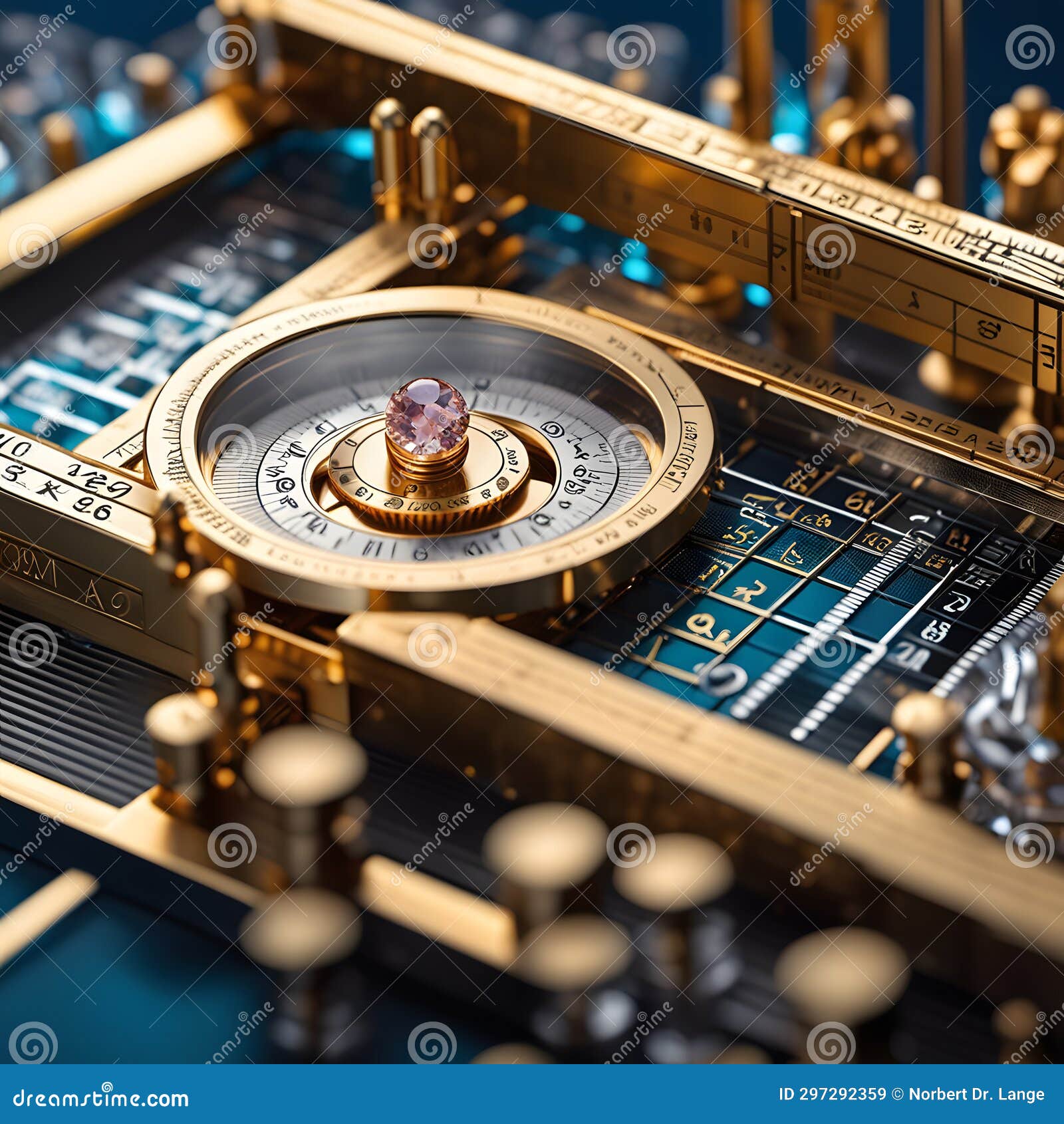 Measuring Devices, AI-generatet Stock Illustration - Illustration of ...