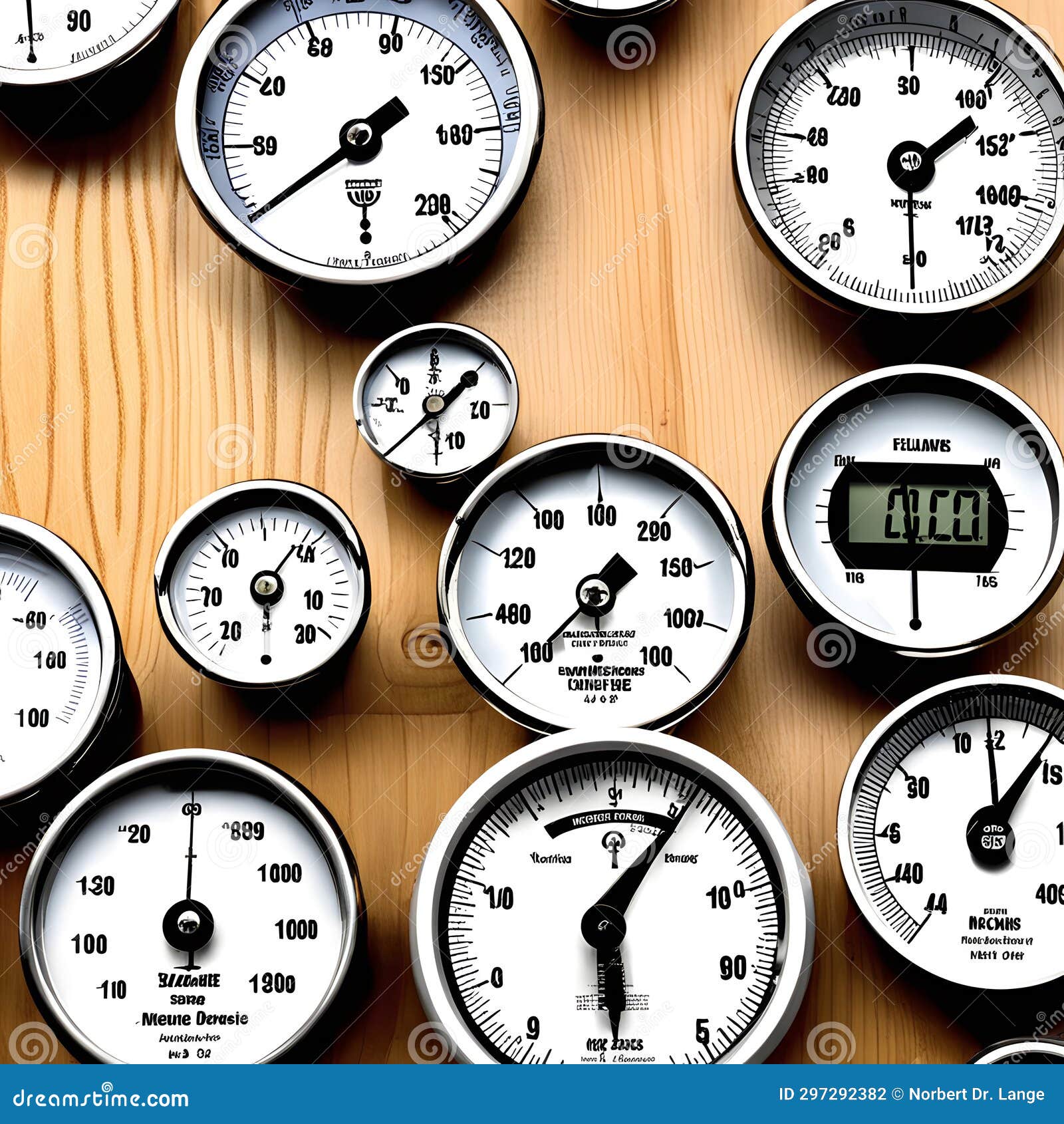Measuring Devices, AI-generatet Stock Photo - Image of checking, scales ...