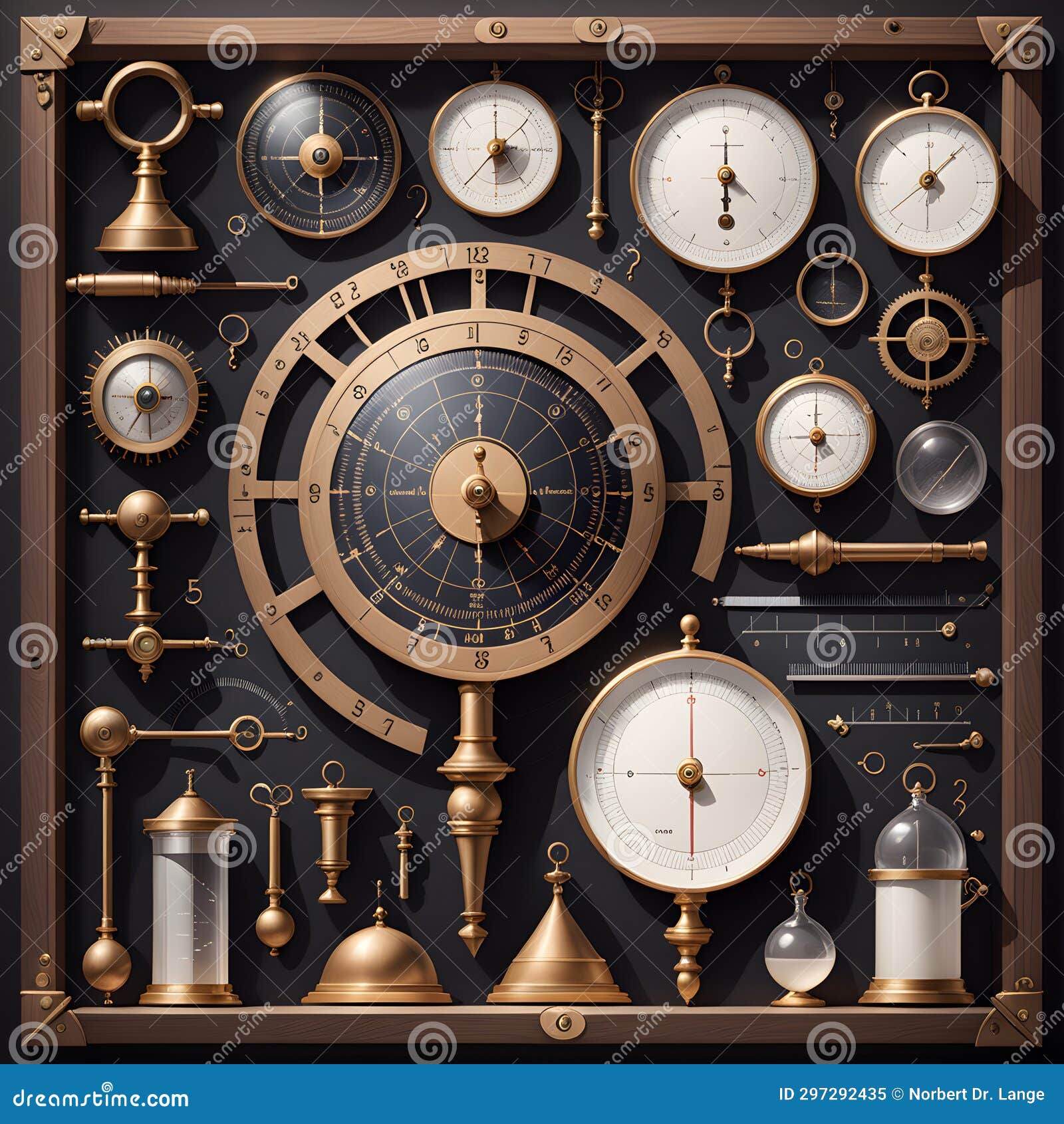 Measuring Devices, AI-generatet Stock Image - Image of scales ...