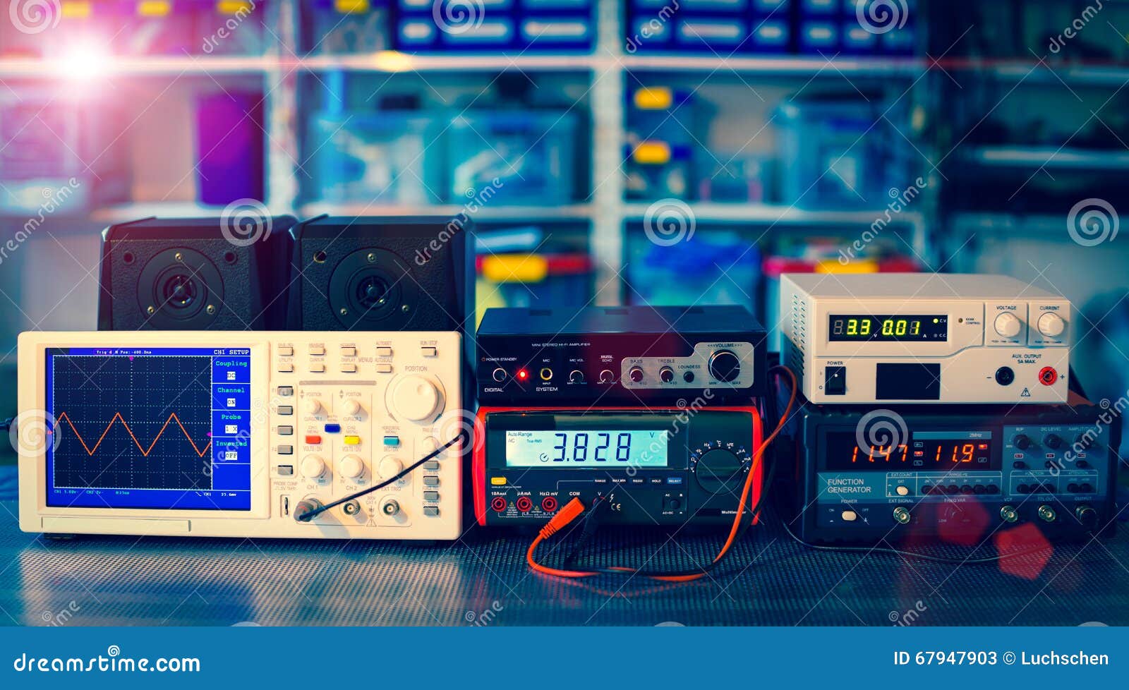 Measuring devices stock image. Image of electronics, electric - 67947903