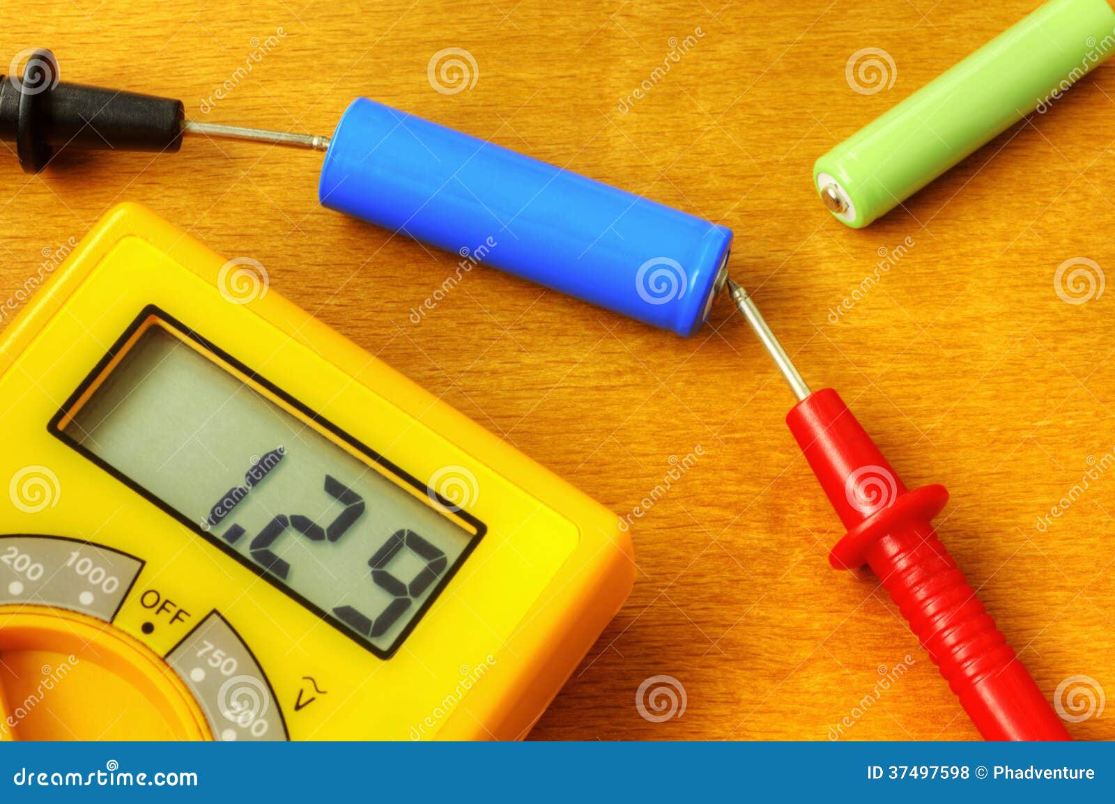 Measuring with Digital Multimeter Stock Photo - Image of amperage ...