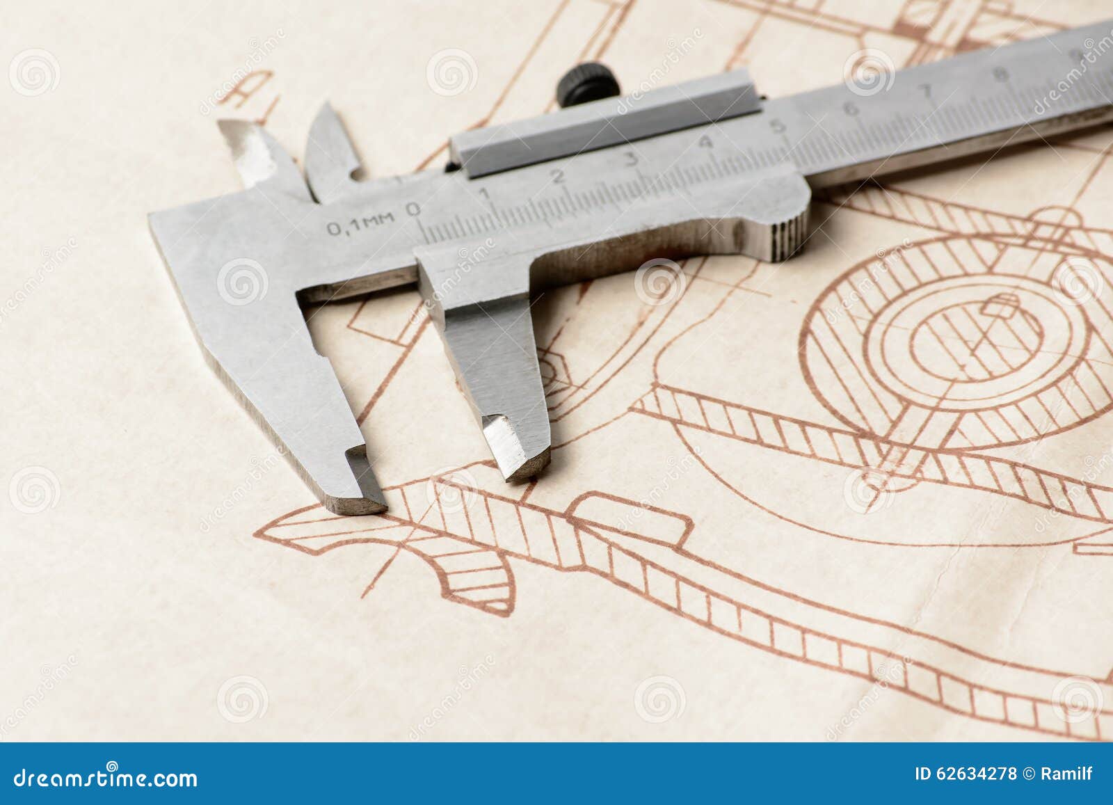 Measuring, Drawing Instruments And Old Drawings Stock Photography ...